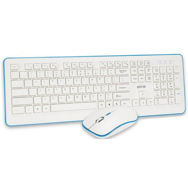 Elink KBR630 - Wireless Keyboard and Mouse Set, Rechargeable, 2.4GHz ...