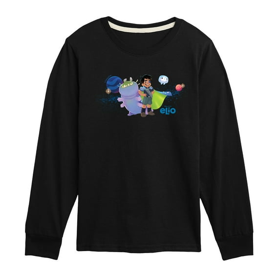 Elio -Alien Friends - Youth Boys Long Sleeve Graphic T-Shirt - Walmart.com