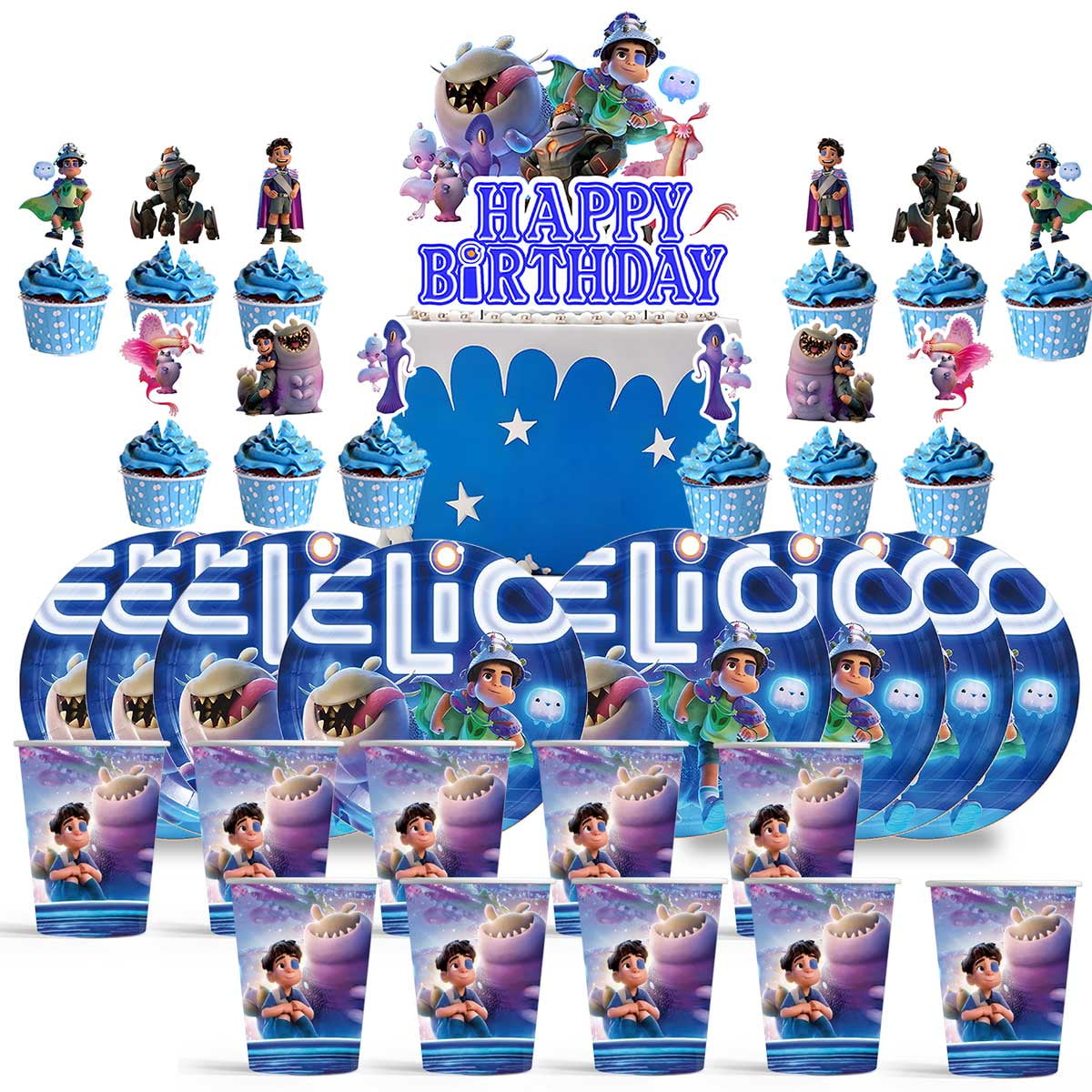 Elio Birthday Cups Party Supplies Plates Decorations Cake Topper Decor ...