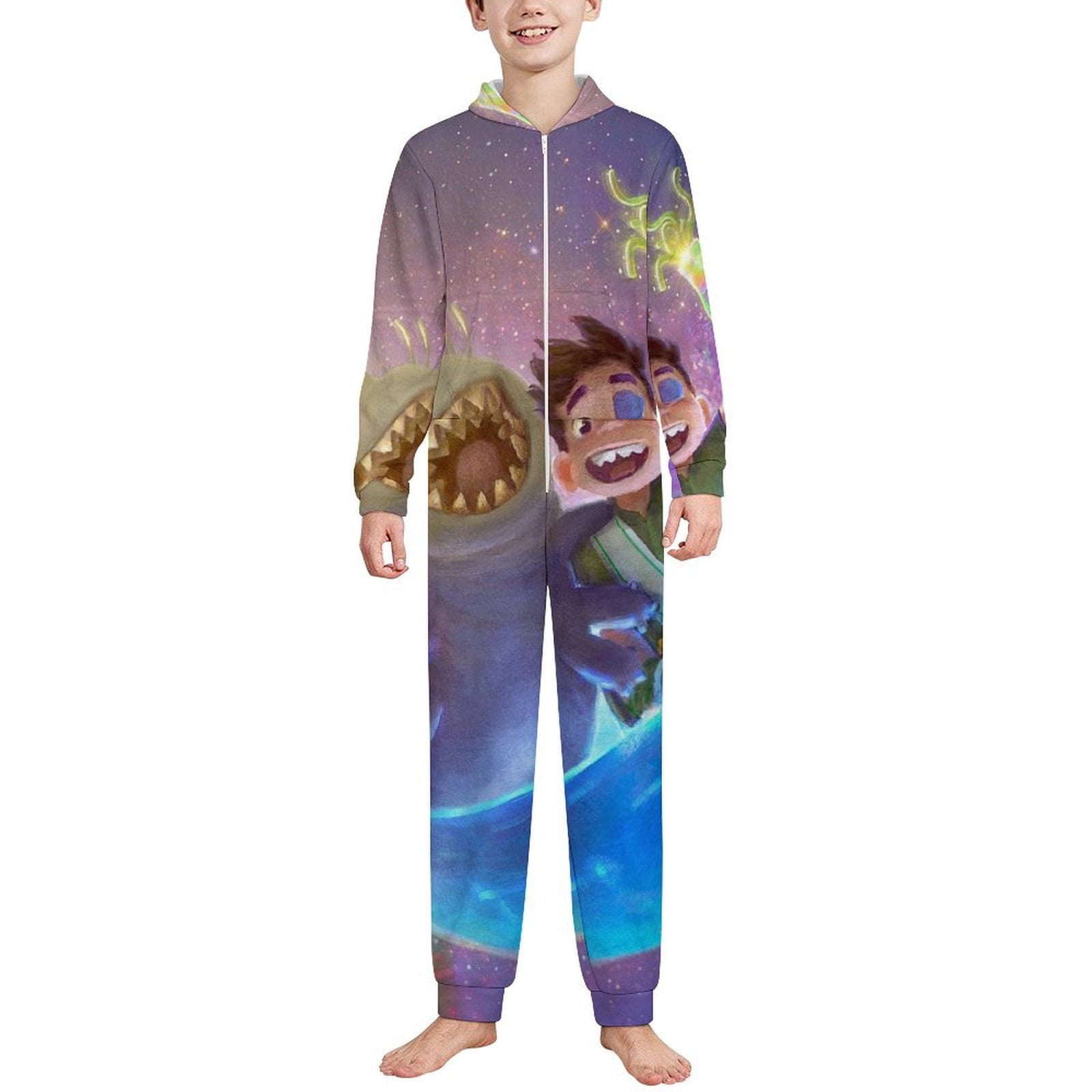 Elio Kids Union Suit One Piece Pajama Onesie Sleepwear for Boys Girls ...