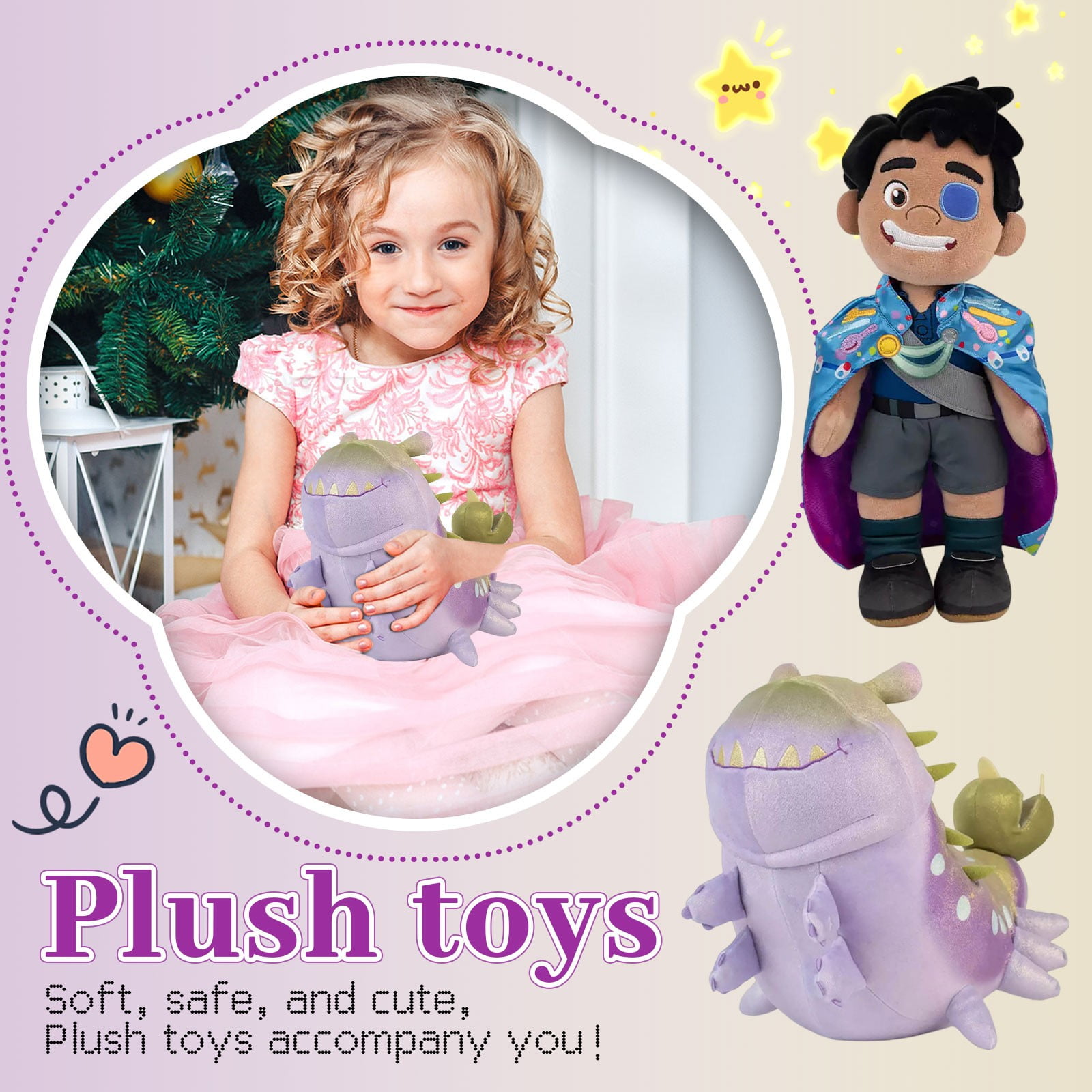 Elio Plushies Toy, 9.8" Soft Kawaii Elio Solis & Gridon Stuffed Aniamls Plush Pillows Figure ...