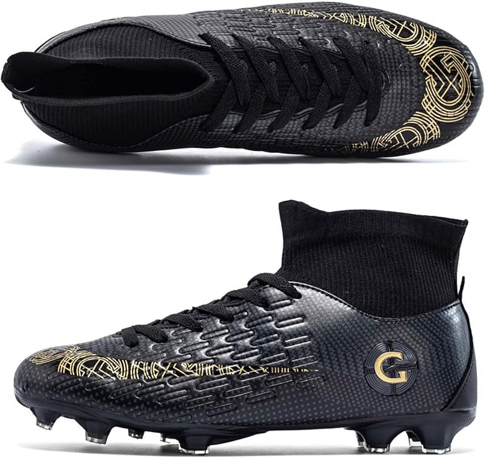 Eliogn Men's Turf Soccer Cleats Youth Athletic Firm Ground High-Top ...