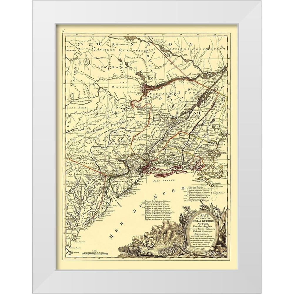 Eliot 25x32 White Modern Wood Framed Museum Art Print Titled - English ...