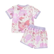 Bluey Bingo Coco T-Shirt and French Terry Shorts Outfit Set Toddler to Big Kid - Walmart.com