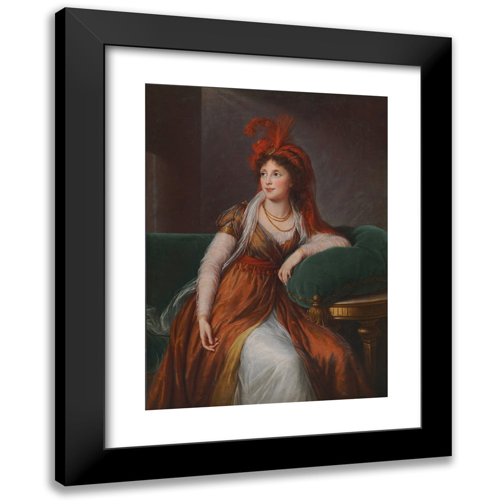 Elisabeth Louise Vigée Le Brun 11x14 Black Modern Framed Museum Art Print Titled - Portrait of ...