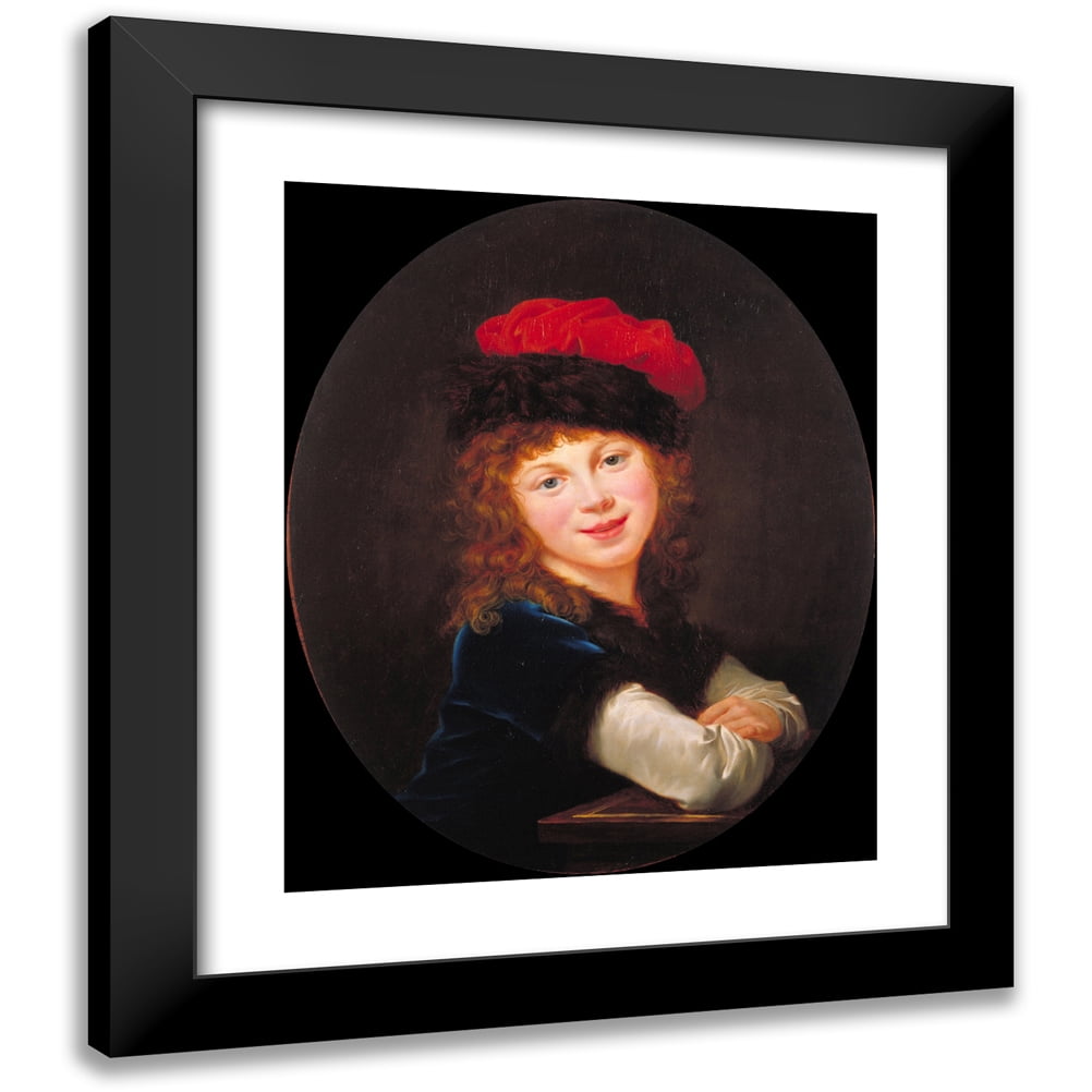 Elisabeth Louise Vigée Le Brun 12x14 Black Modern Framed Museum Art Print Titled - Portrait of a ...