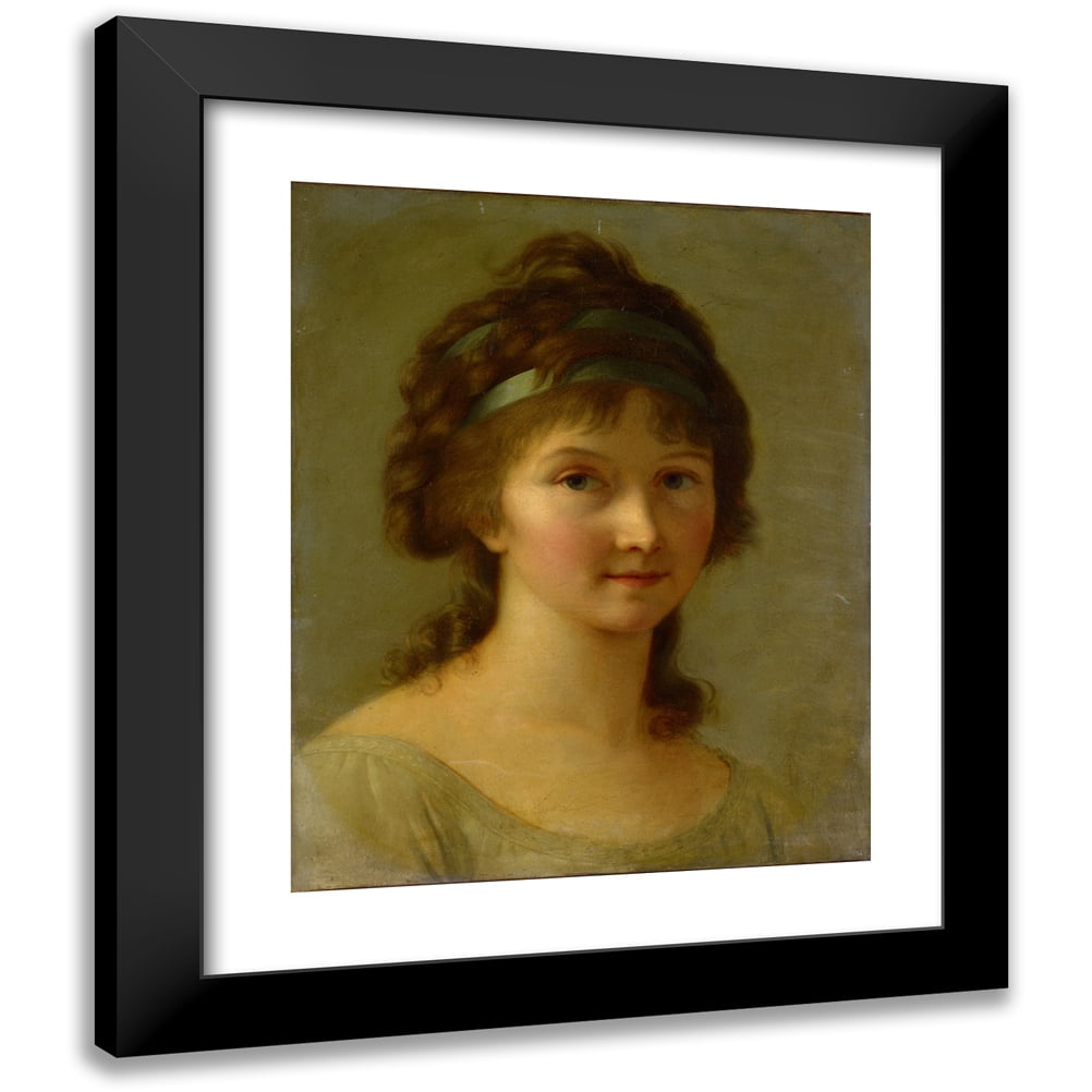 Elisabeth Louise Vigée Le Brun 12x14 Black Modern Framed Museum Art Print Titled - Portrait of a ...