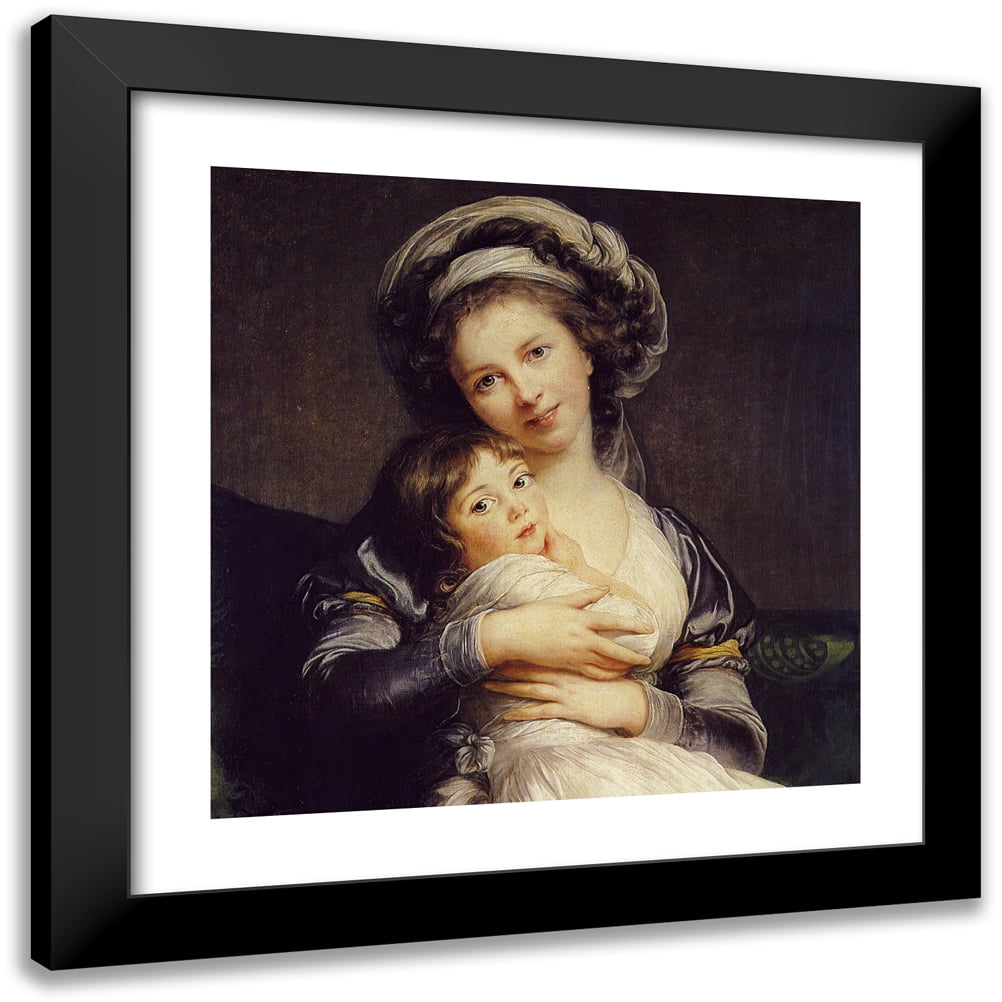 Elisabeth Louise Vigée Le Brun 20x20 Black Modern Framed Museum Art Print Titled - Self-Portrait ...