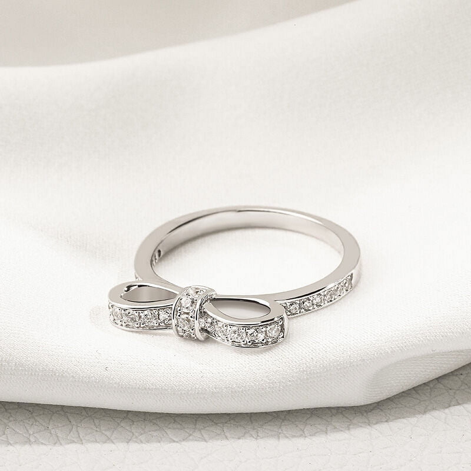 Elise Jewel 0.9 Ct Brilliant Round Cut Diamond Ring - 14K White Gold ...