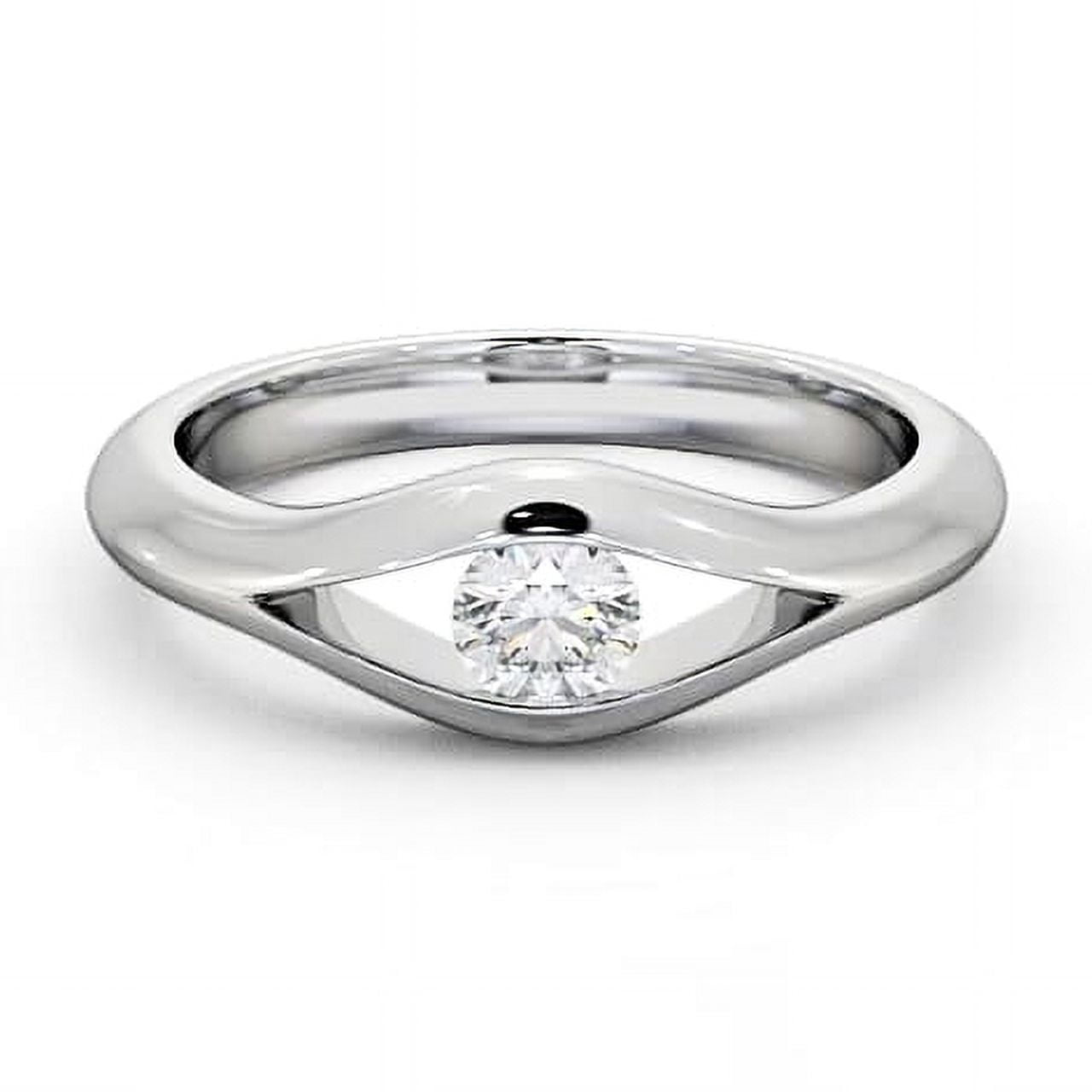 Elise Jewel 1.3 Ct Round Cut Diamond Rings for Women - 14K White Gold Plated Engagement Rings ...