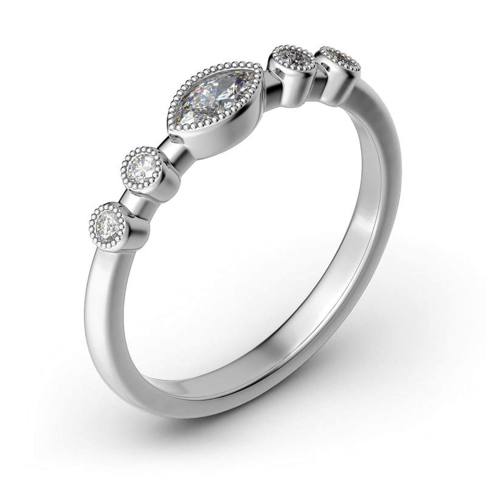 Elise Jewel 1.6 Ct VVS1/D Round Cut Lab Created Simulated Diamond Ring ...