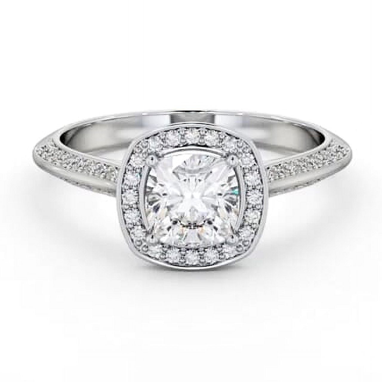 Elise Jewel 1.8 Ct Princess Cut Diamond - 14K White Gold Plated Rings ...