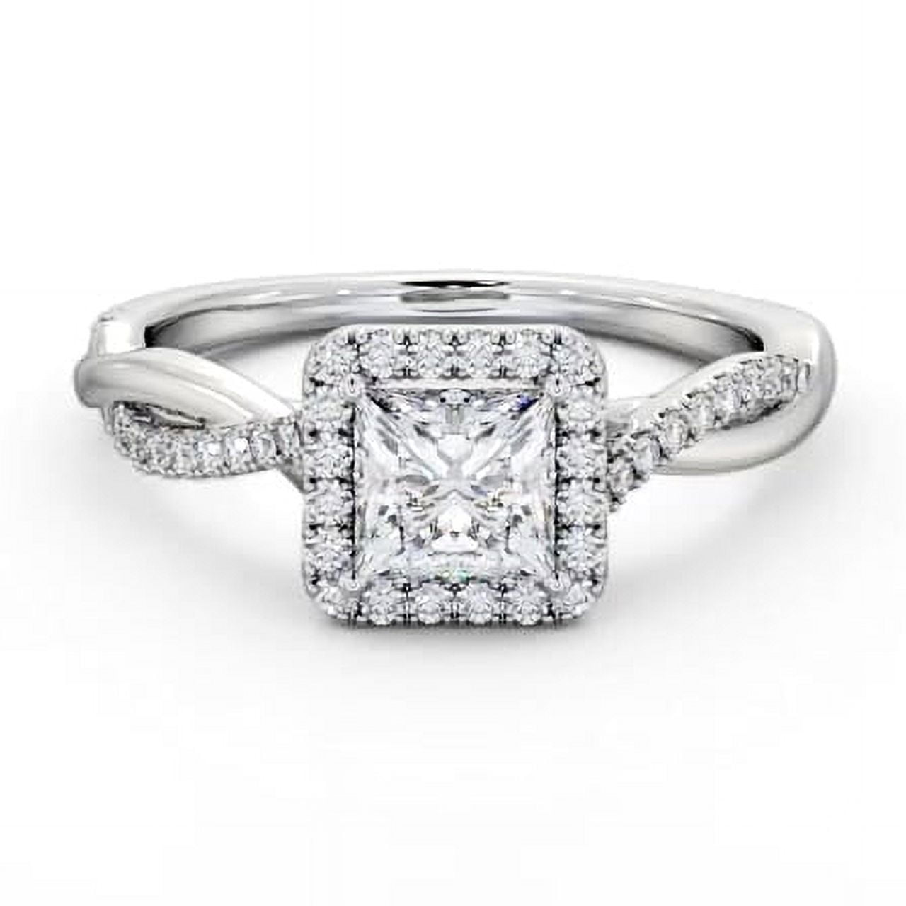 Elise Jewel 1.8 Ct Princess Cut Lab Created Simulated Diamond - 14K ...
