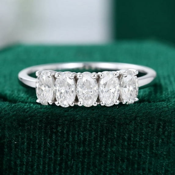 Elise Jewel 1.9 Ct Oval Cut Diamond Engagement Rings - 14K White Gold ...