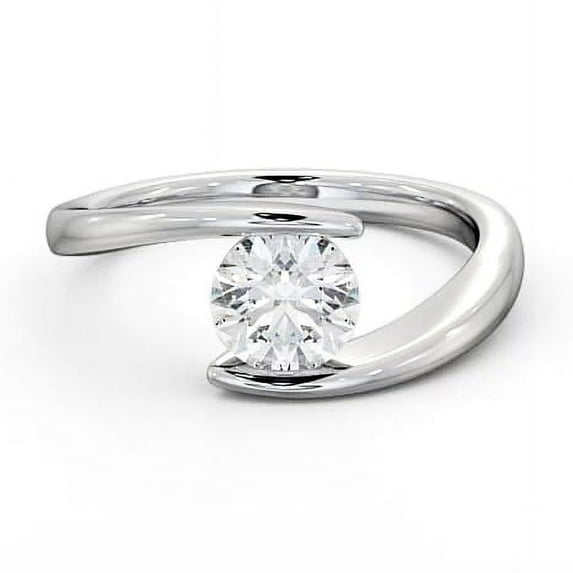 Elise Jewel 1.9 Ct Round Cut Diamond Rings for Gift - 14K White Gold Plated Solitaire Rings for ...