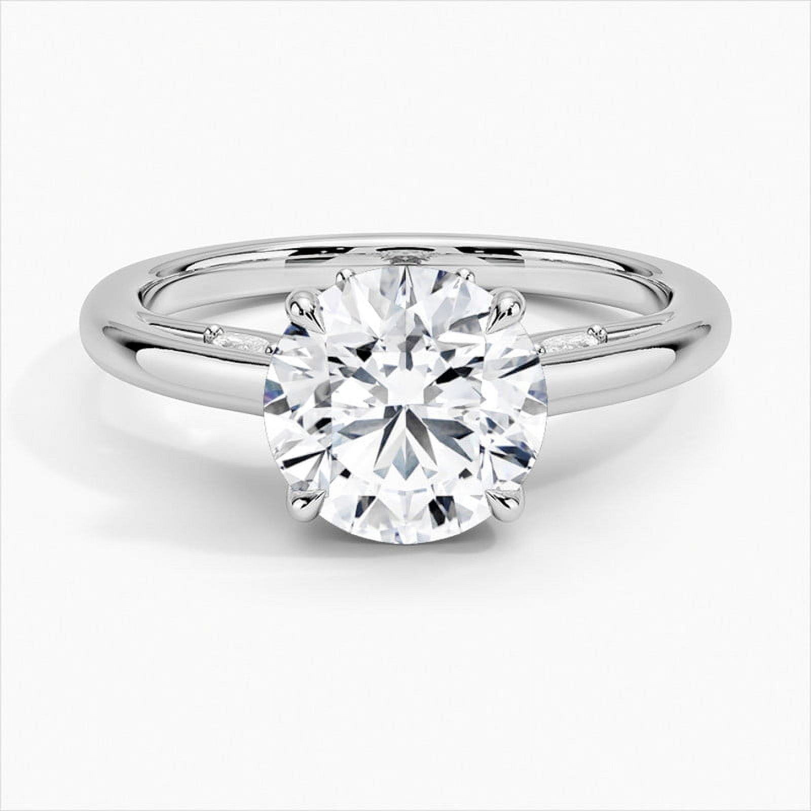 Elise Jewel 1.90 Ct Round Brilliant Cut Diamond Wedding Ring ...