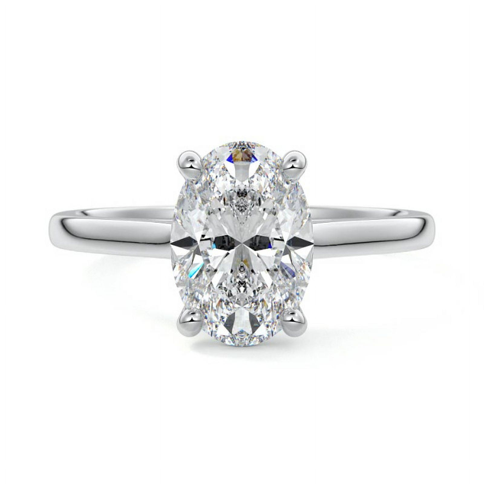 Elise Jewel 1.91 Ct Oval Cut White Diamond Wedding Rings for Women's ...