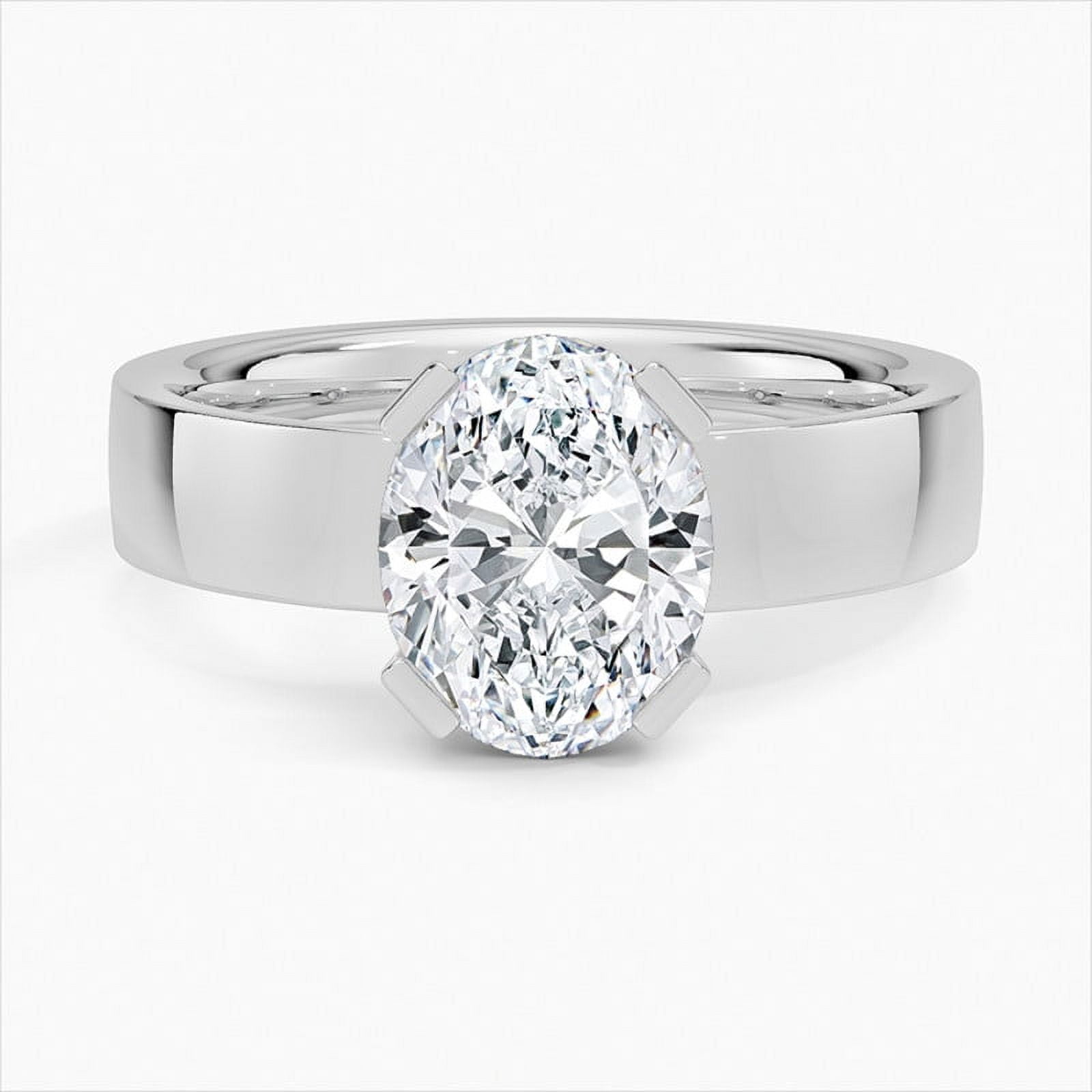 Elise Jewel 14K White Gold Pated Engagement Ring - Exquisite 1.98 Ct ...