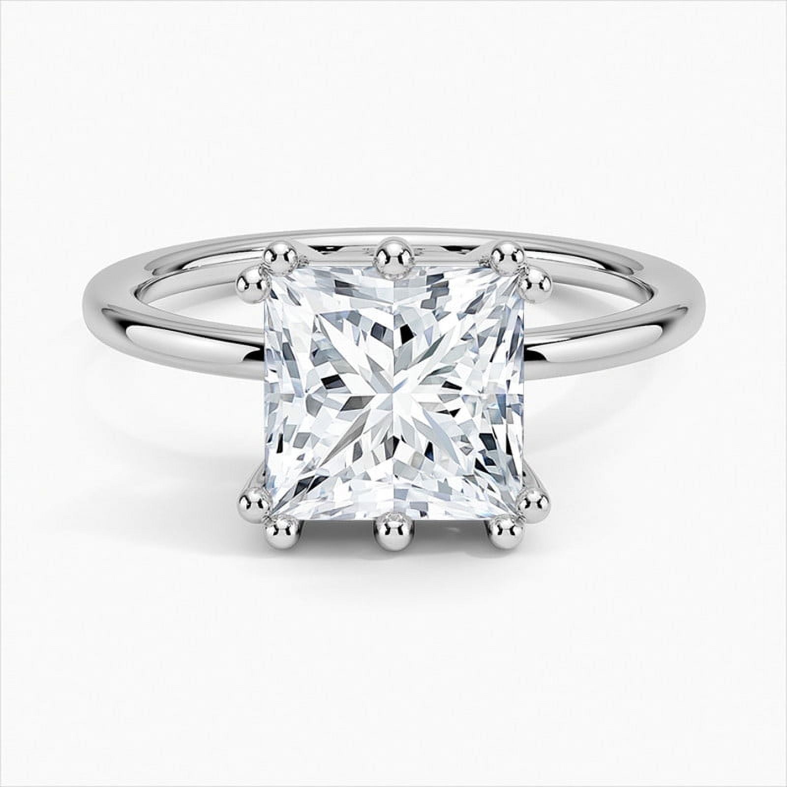 Elise Jewel 14K White Gold Pated Hidden Halo Diamond Ring - 2.15 Ct ...
