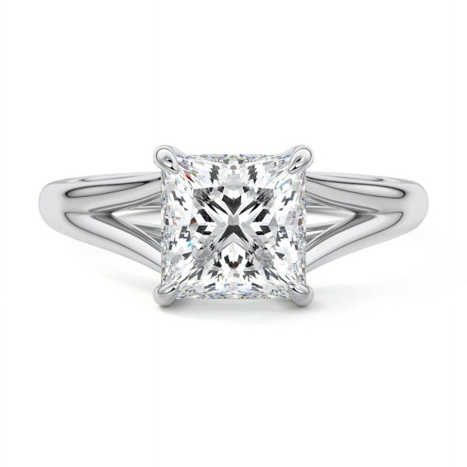 Elise Jewel 14K White Gold Plated 1.73 Ct Princess Cut Lab Created ...