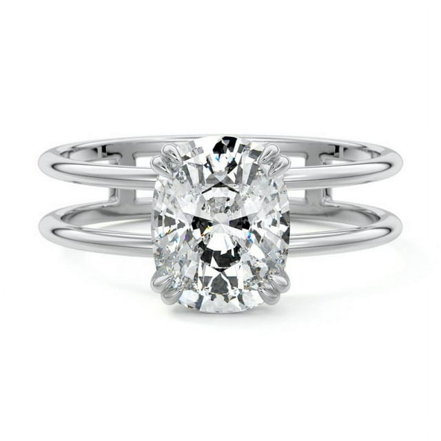 Elise Jewel 14K White Gold Plated 1.91 Ct Oval Cut Excellent Diamond ...