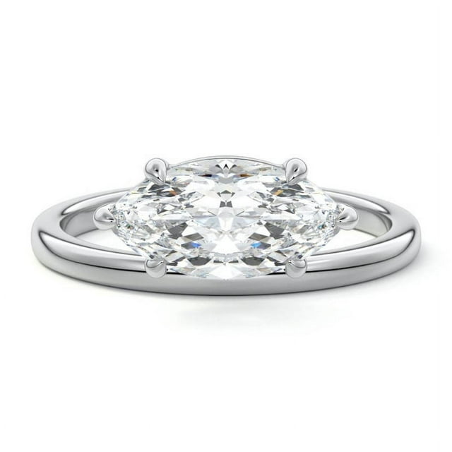 Elise Jewel 14K White Gold Plated 1.92 Ct Marquise Cut Excellent ...