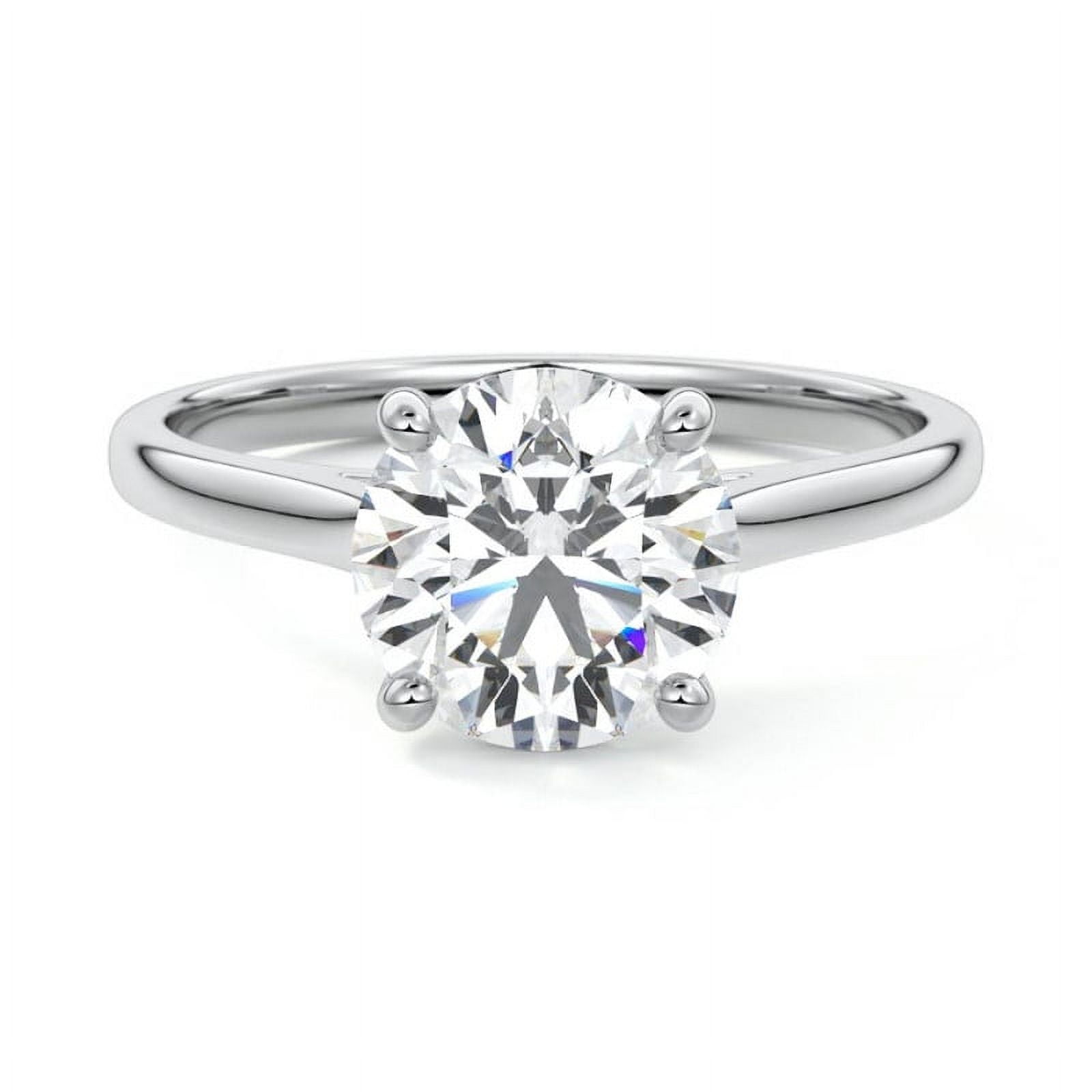 Elise Jewel 14K White Gold Plated 2.2 Ct Round Cut Simulated Diamond ...