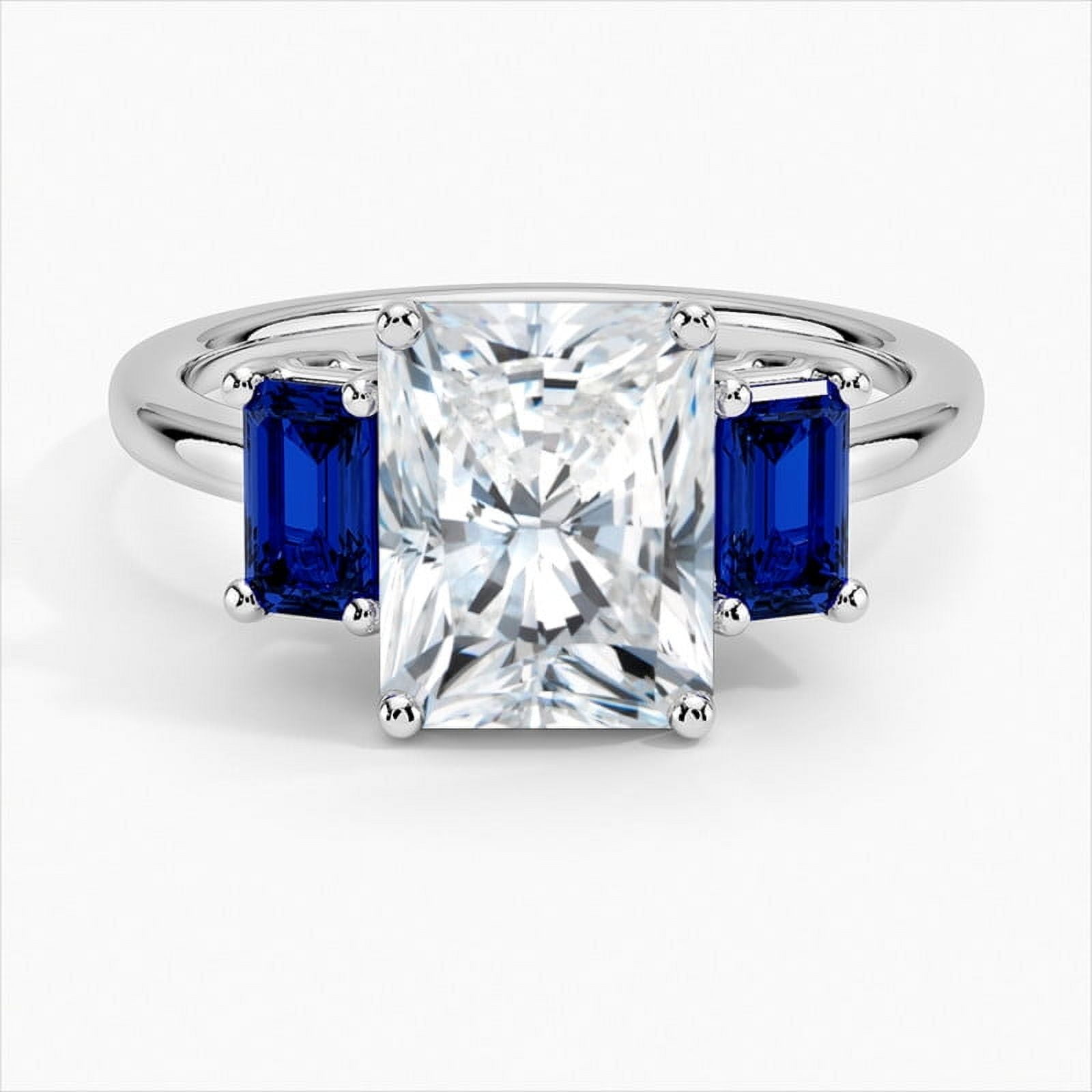 Elise Jewel 14K White Gold Plated 2.45 Ct Lab Created Diamond Wedding Ring - Gorgeous Radiant ...