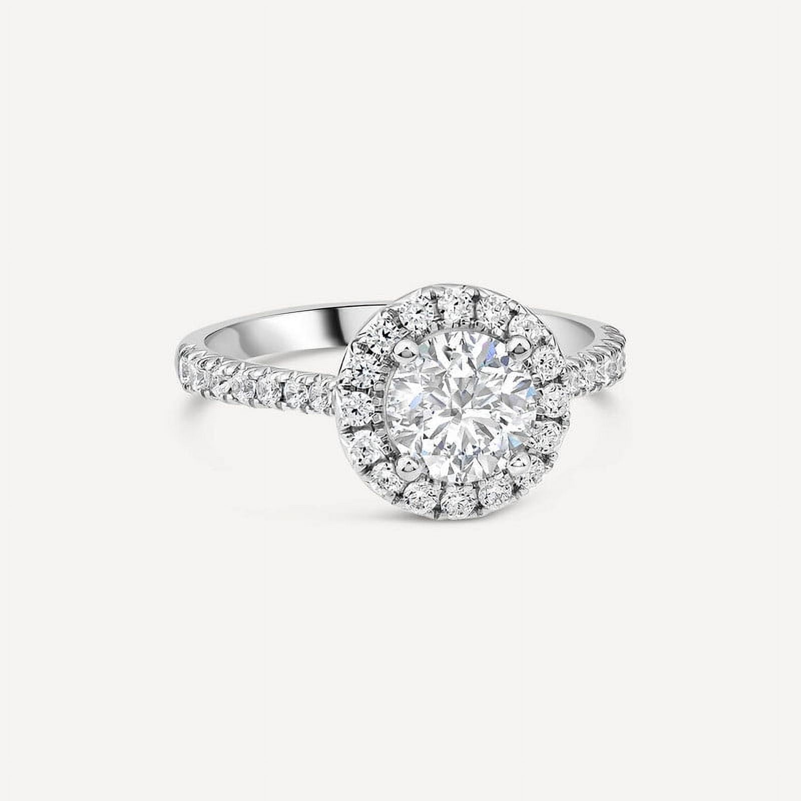 Elise Jewel 14K White Gold Plated Diamond Ring - 1.8 Ct Round Brilliant ...