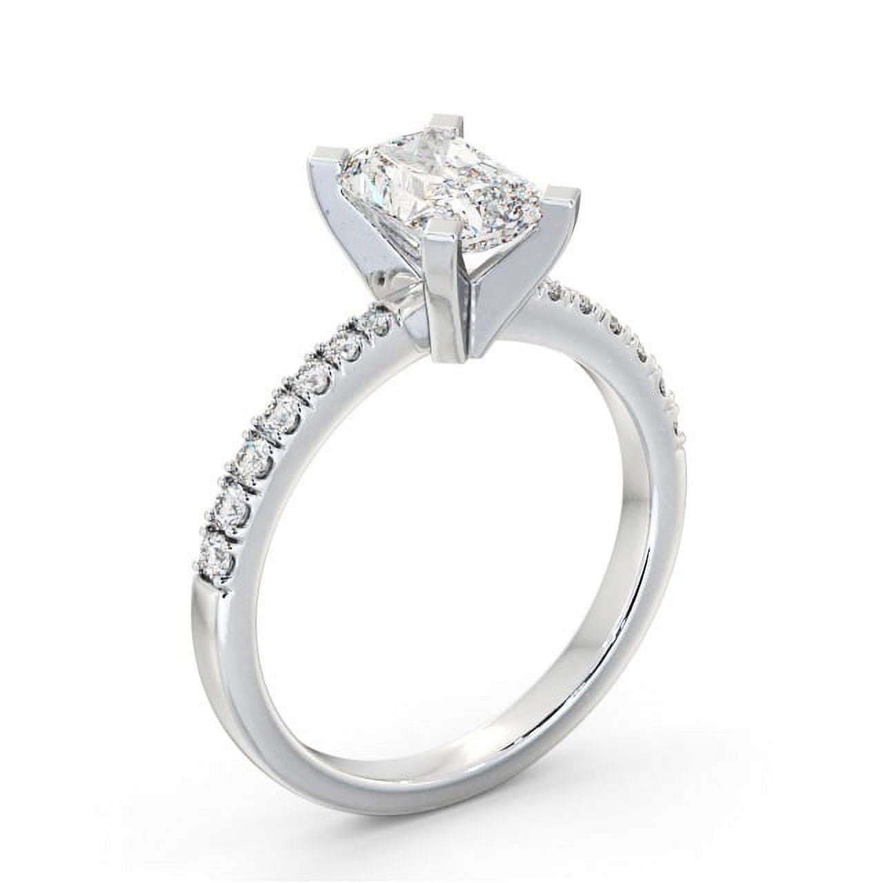Elise Jewel 14K White Gold Plated Diamond Ring - 1.8 Ct VVS1/D Princess ...