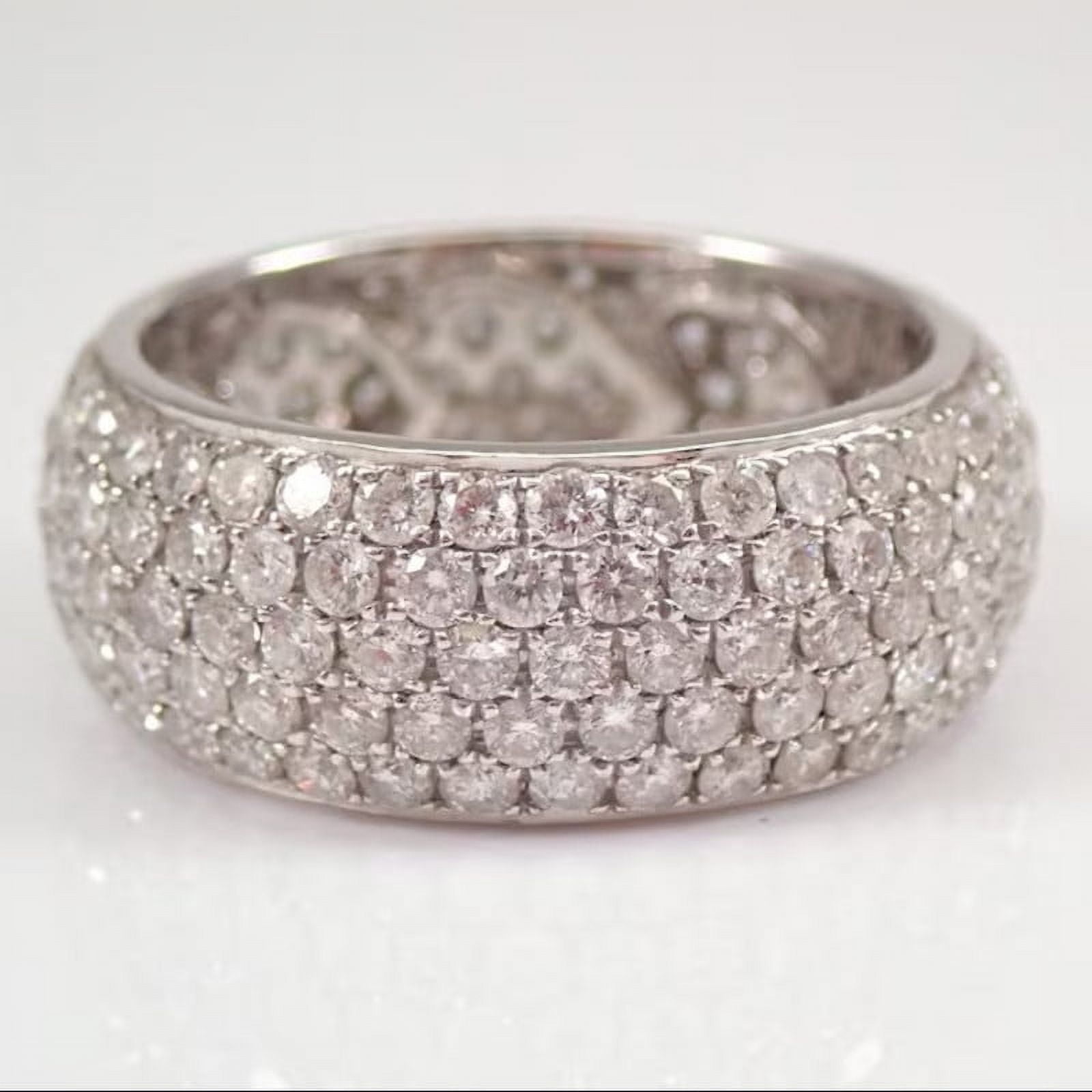 Elise Jewel 14K White Gold Plated Ring - 0.8 Ct Round Brilliant Cut ...