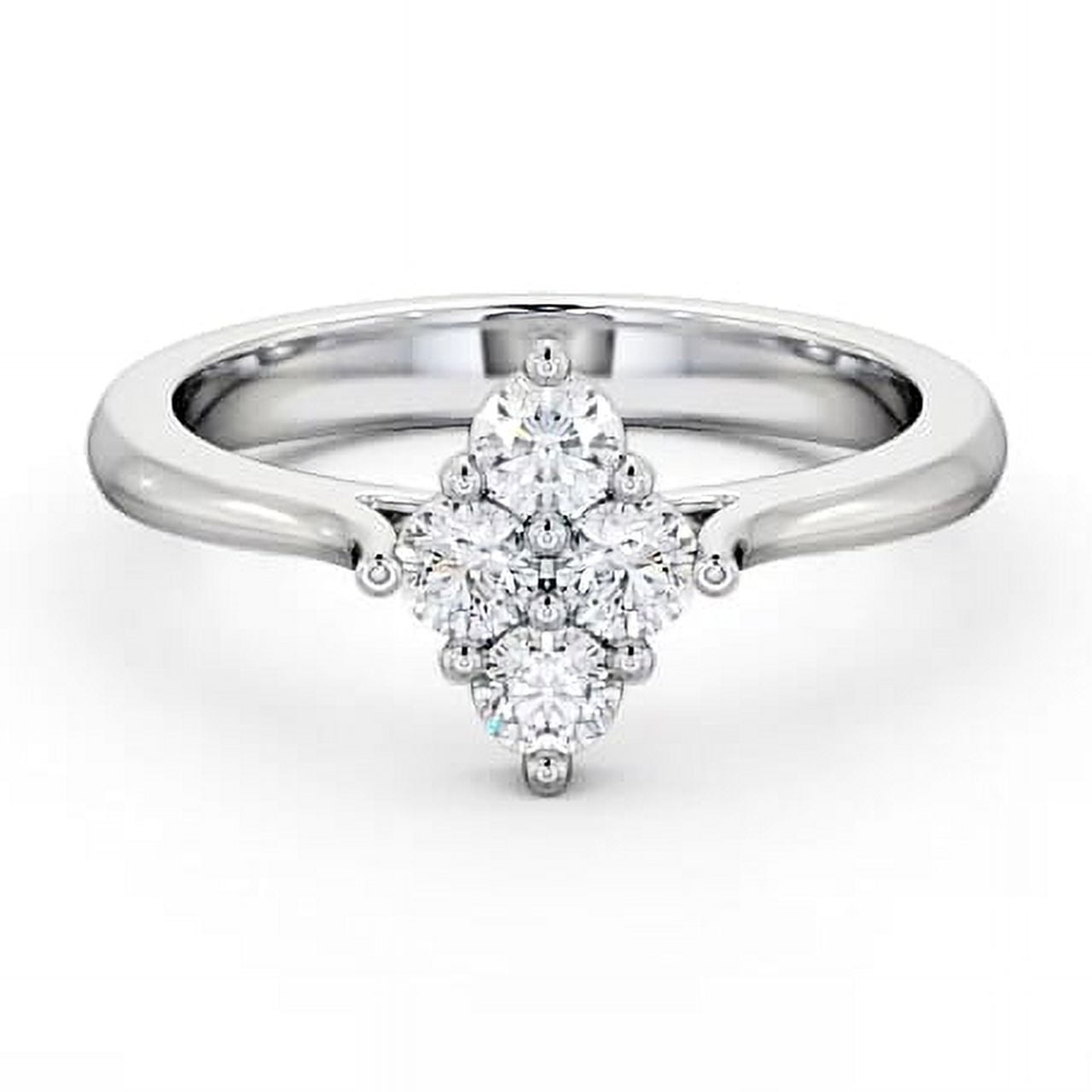 Elise Jewel 14K White Gold Plated Ring - Pear Cut 1.8 Ct VVS1/D Lab ...
