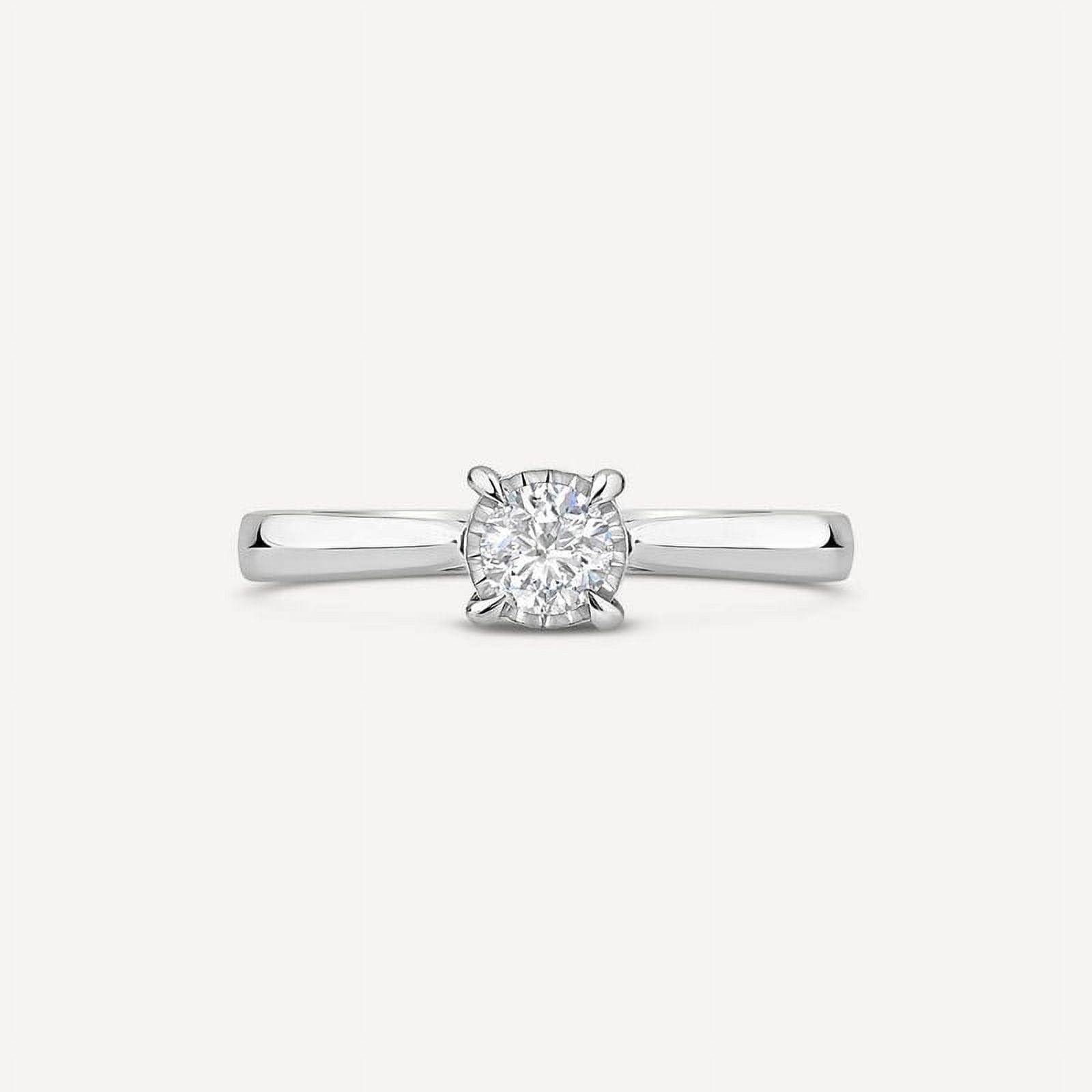 Elise Jewel 14K White Gold Plated Rings for Gifts - 1.10 Ct Lab Diamond ...
