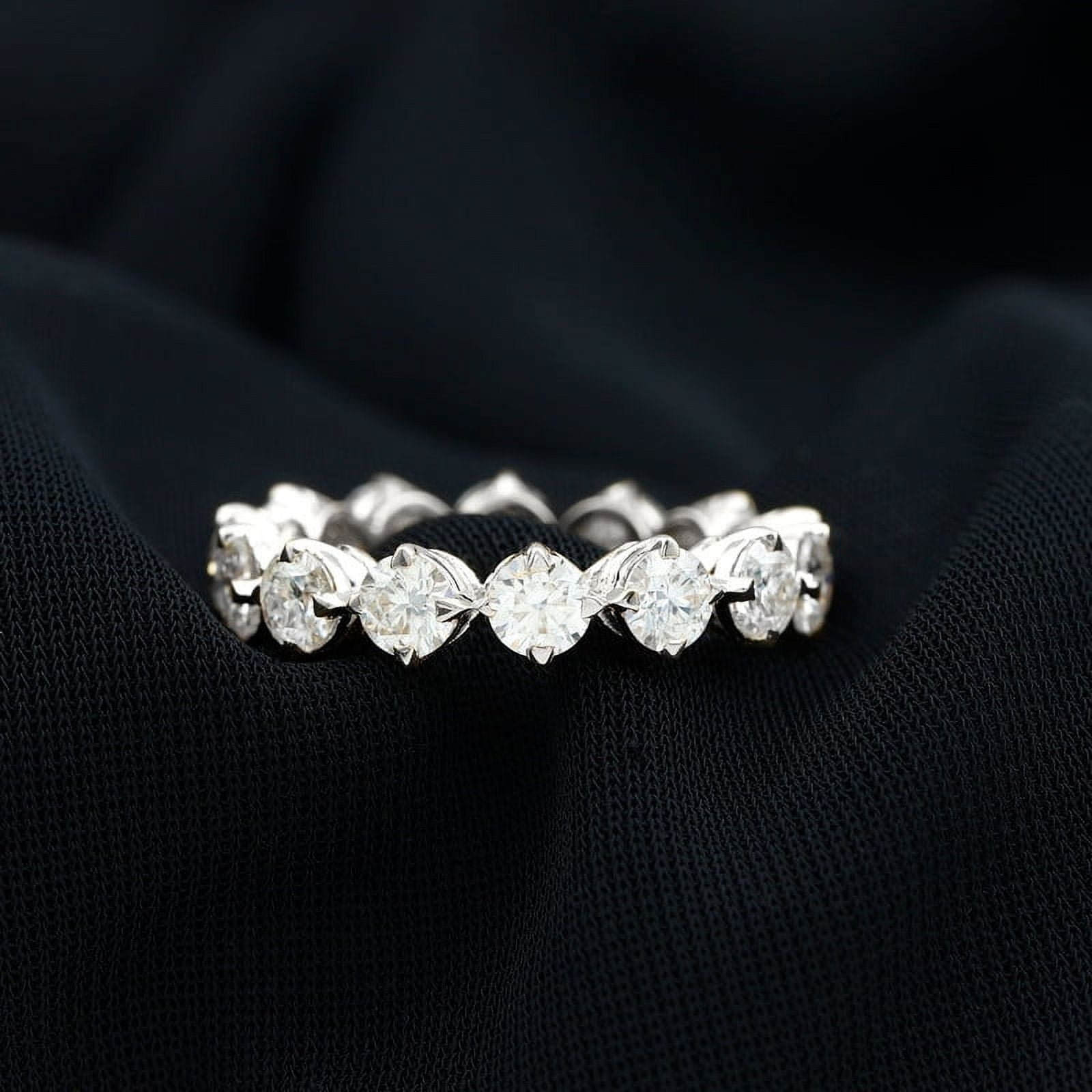 Elise Jewel 14K White Gold Plated Wedding Anniversary Ring - Round ...