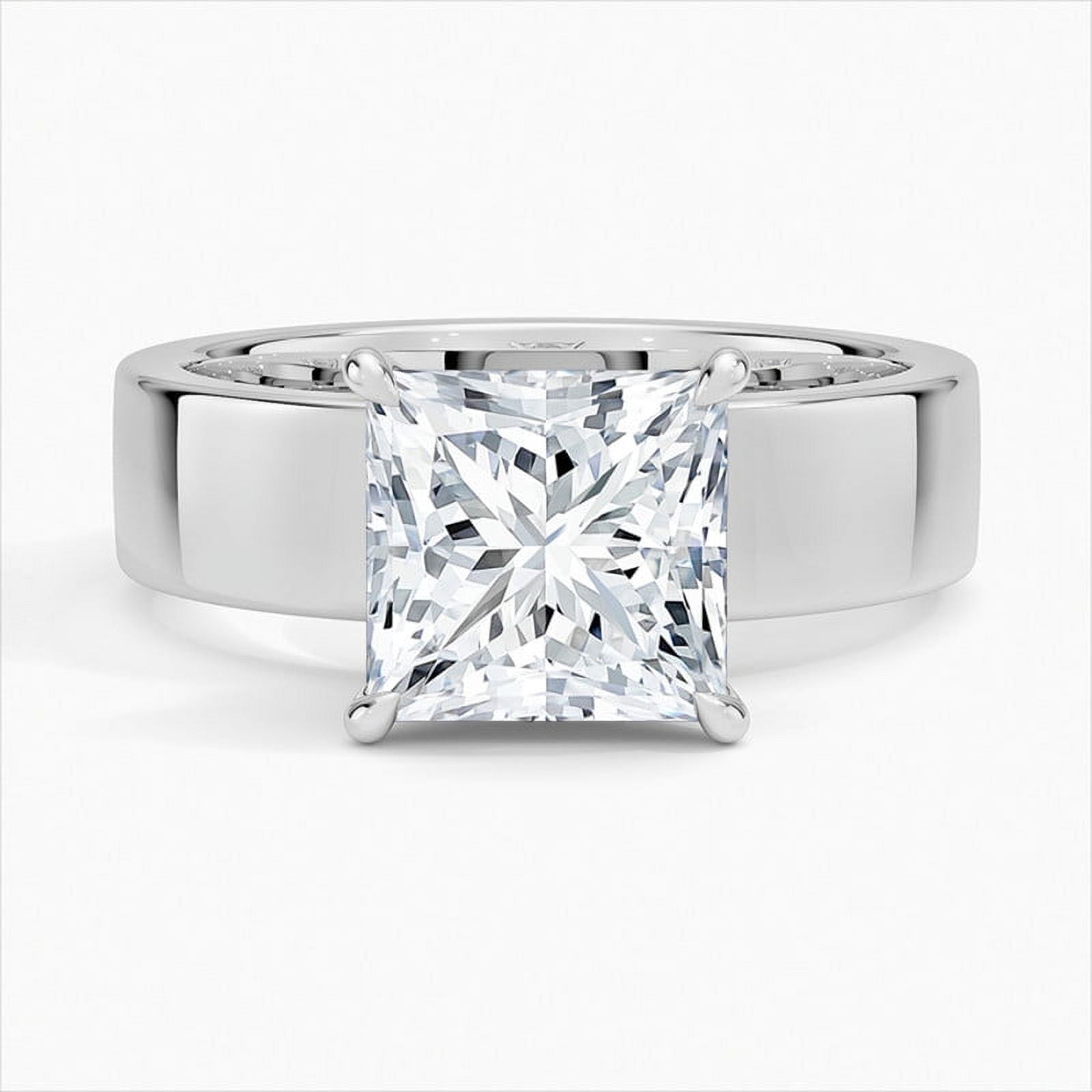 Elise Jewel 2.02 Ct VVS1/D Princess Cut Diamond Ring - Gorgeous 14K ...