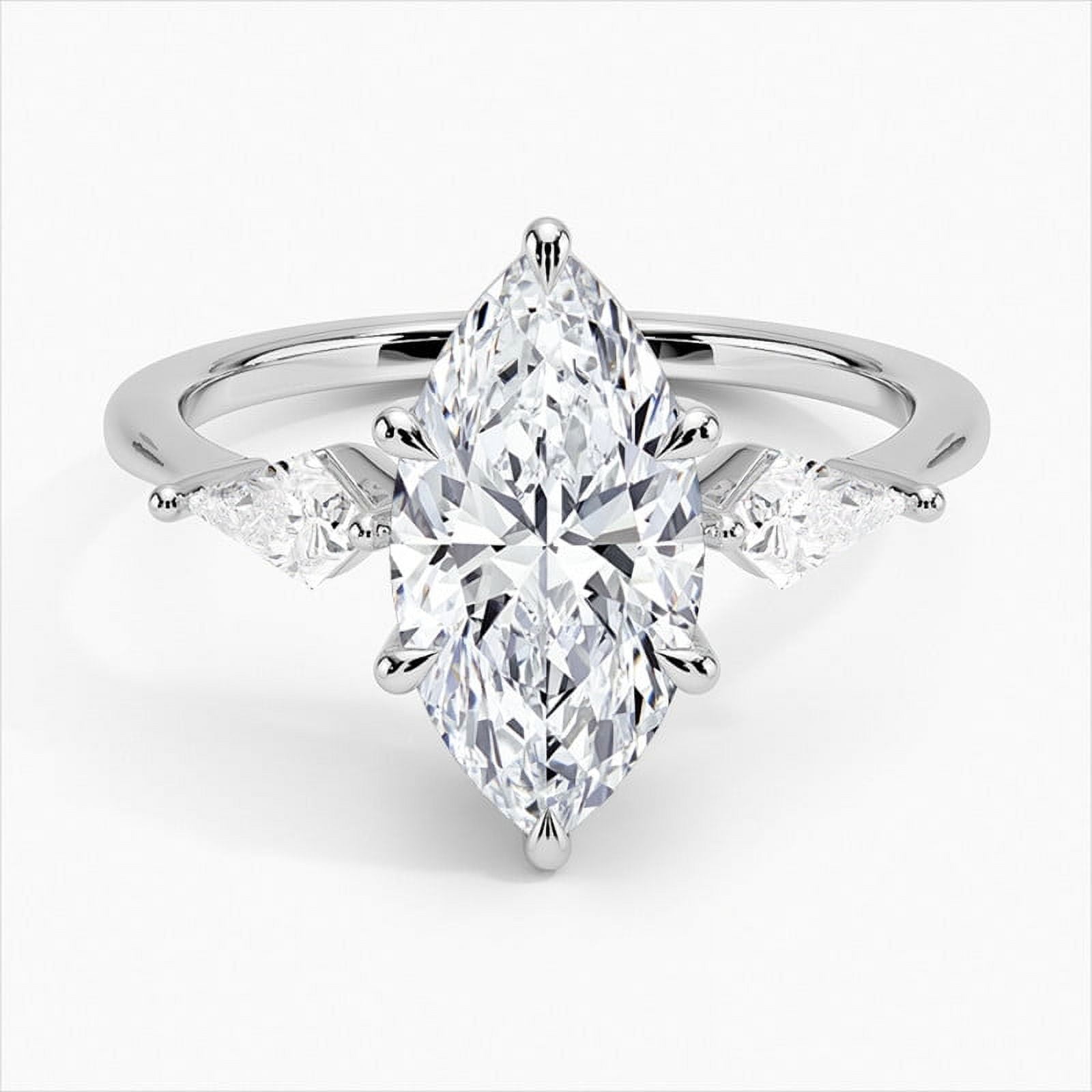 Elise Jewel 2.10 Ct Marquise Cut Diamond Engagement Ring - Crafted in ...