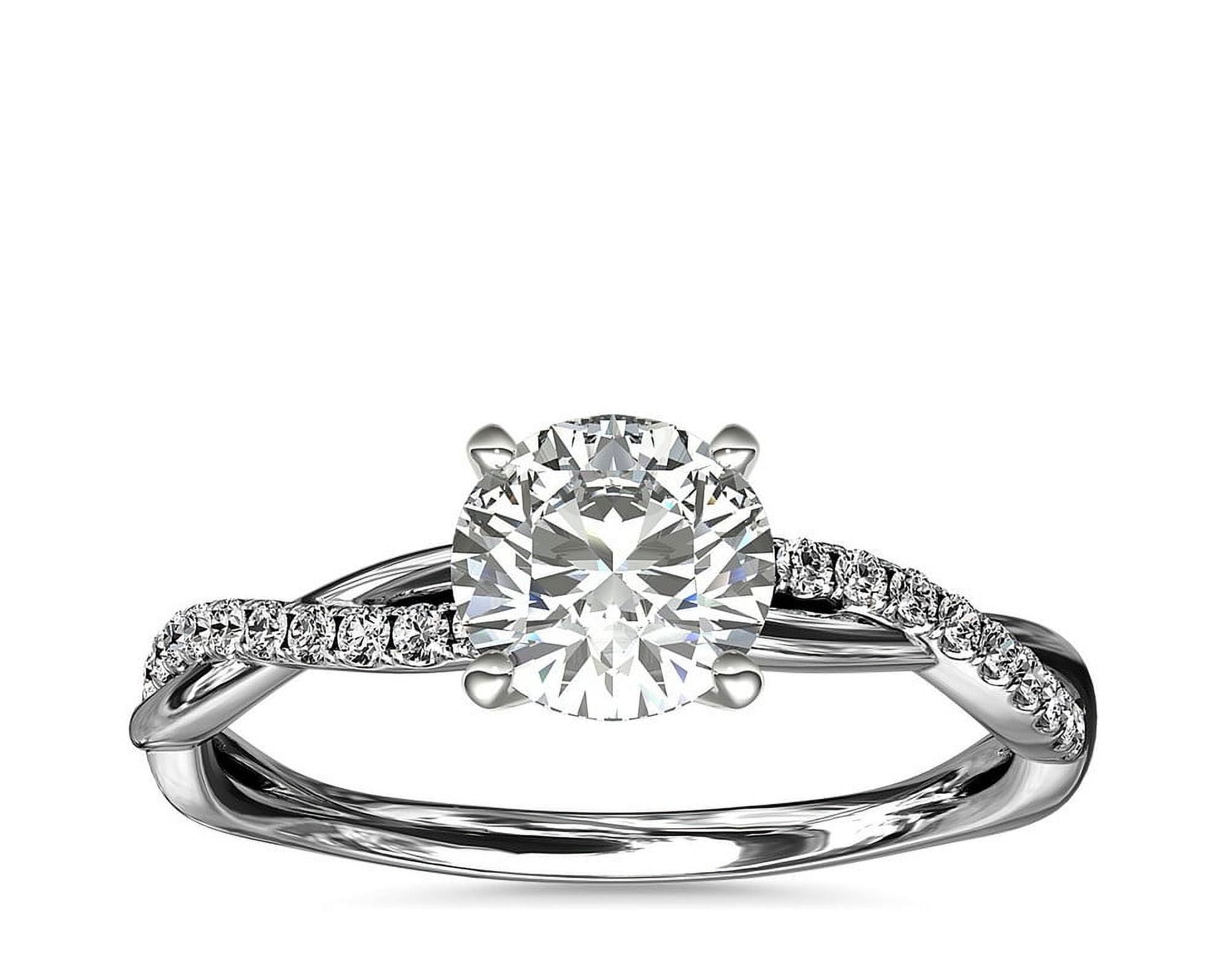 Elise Jewel 2 Ct Round Cut Lab Created Diamond Solitaire Rings for ...