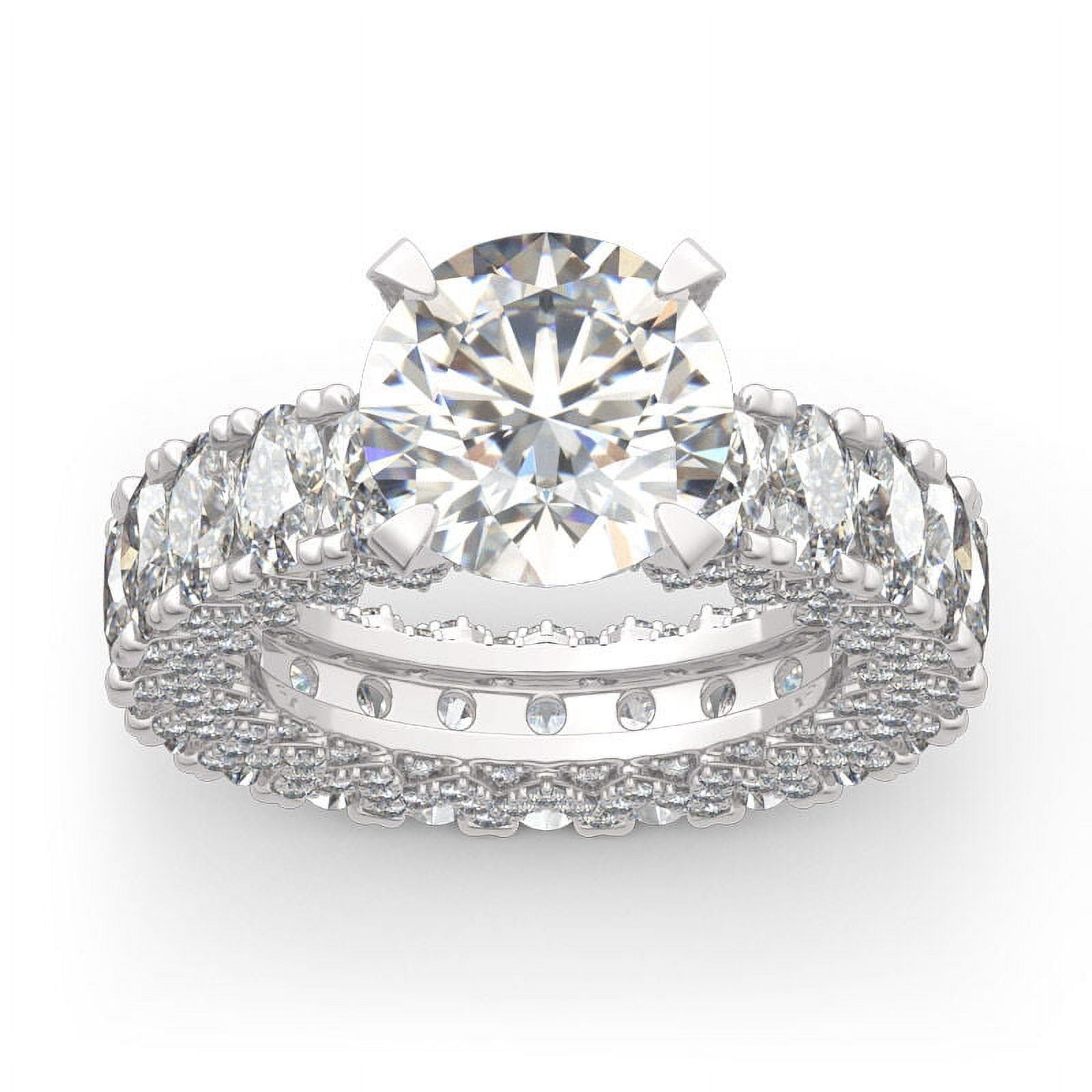 Elise Jewel 2 Ct Round Cut White Diamond Rings for Her - Birthstone ...