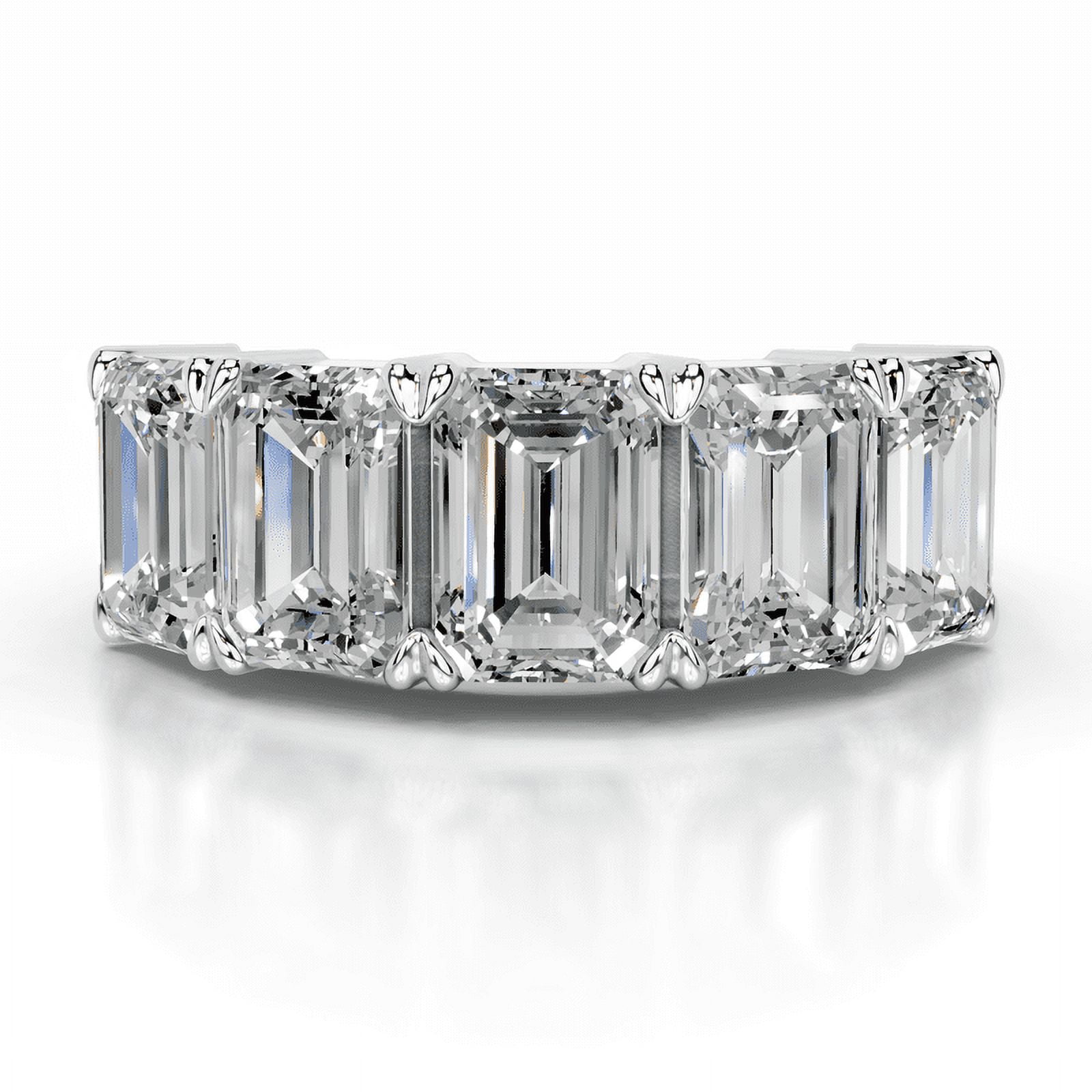 Elise Jewel Elegant 2.5 Ct Emerald Cut Half Eternity Engagement Band ...