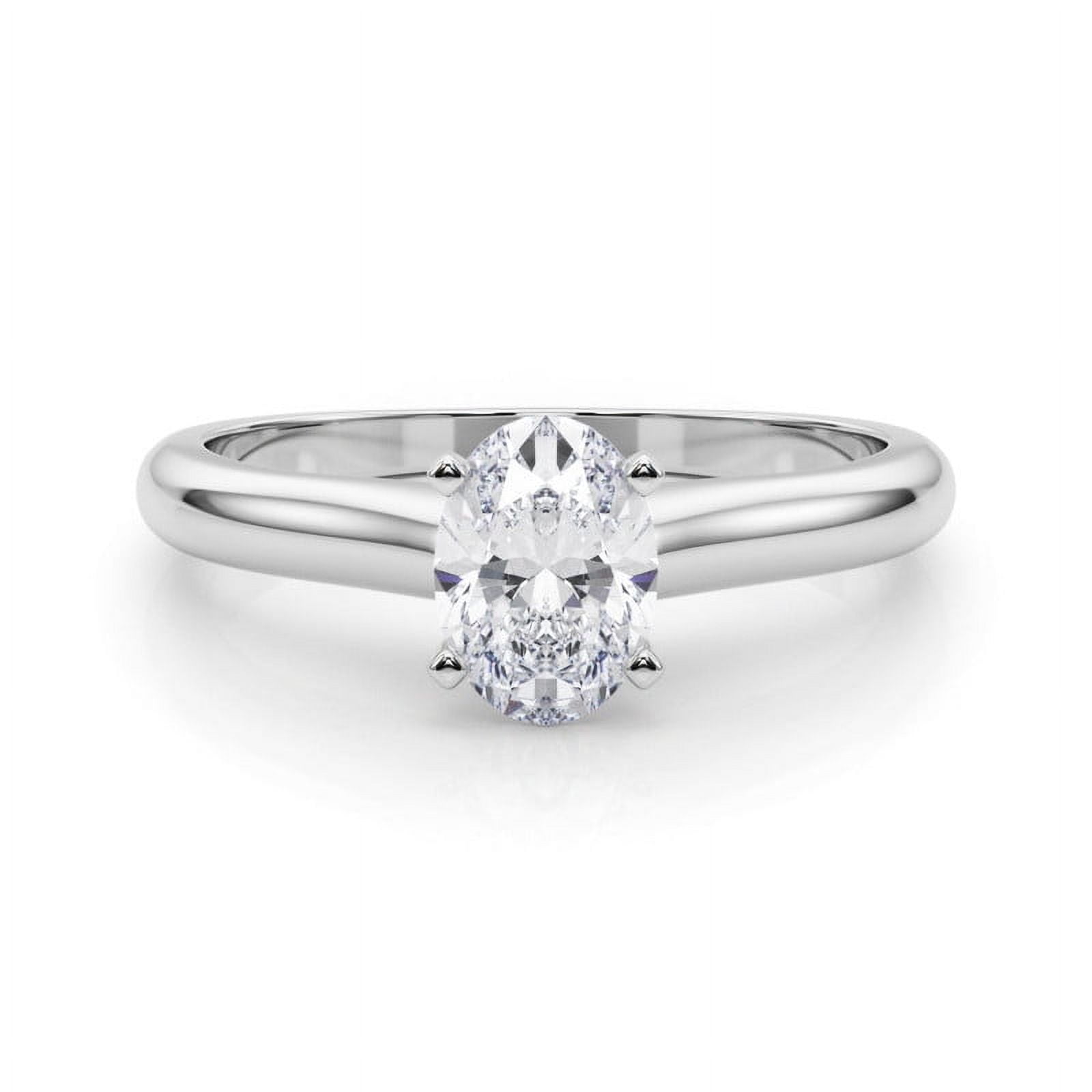 Elise Jewel Oval Cut 1.78 Ct Lab Created Diamond Engagement Ring - 14K ...