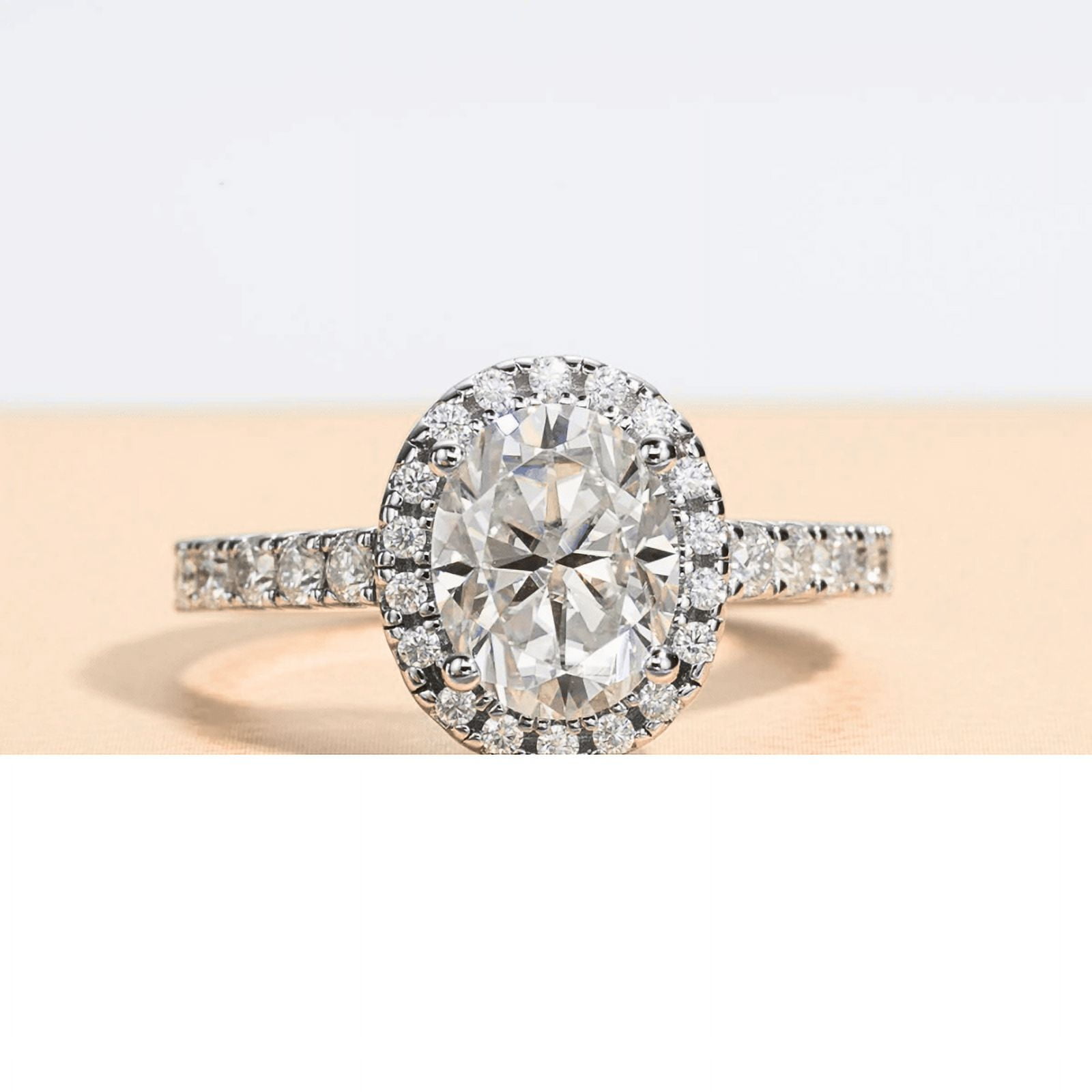 Elise Jewel Oval Cut Excellent 1.9 Ct Diamond Rings For Women's ...