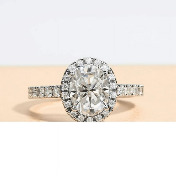 Elise Jewel Oval Cut Excellent 1.9 Ct Diamond Rings For Women's ...