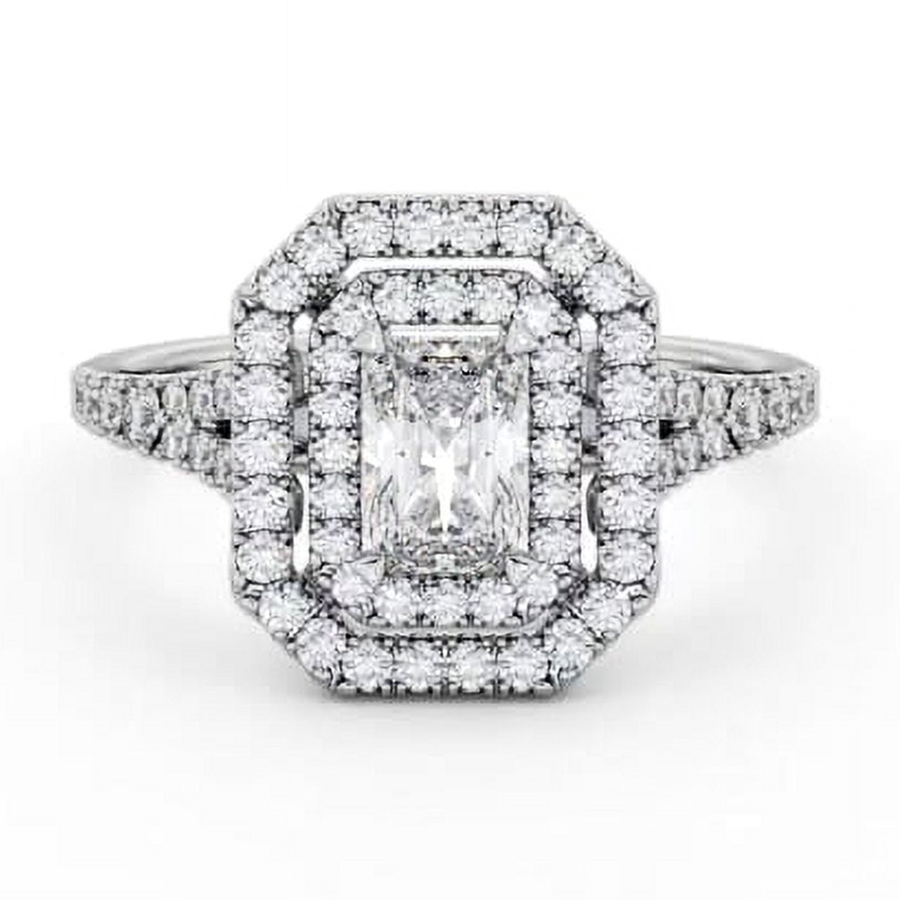 Elise Jewel Radiant Cut Excellent 1.4 Ct Diamond Ring for Women - 14K ...