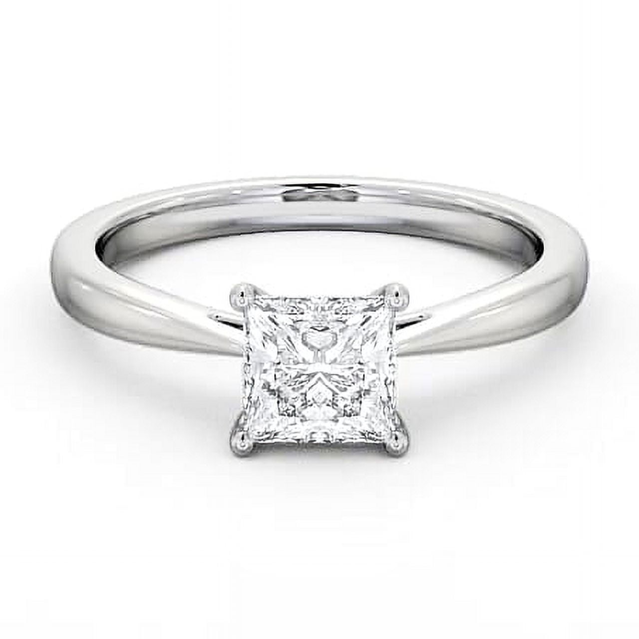 Elise Jewel Silver 14K White Gold Plated Solitaire Ring - 2.2 Ct ...
