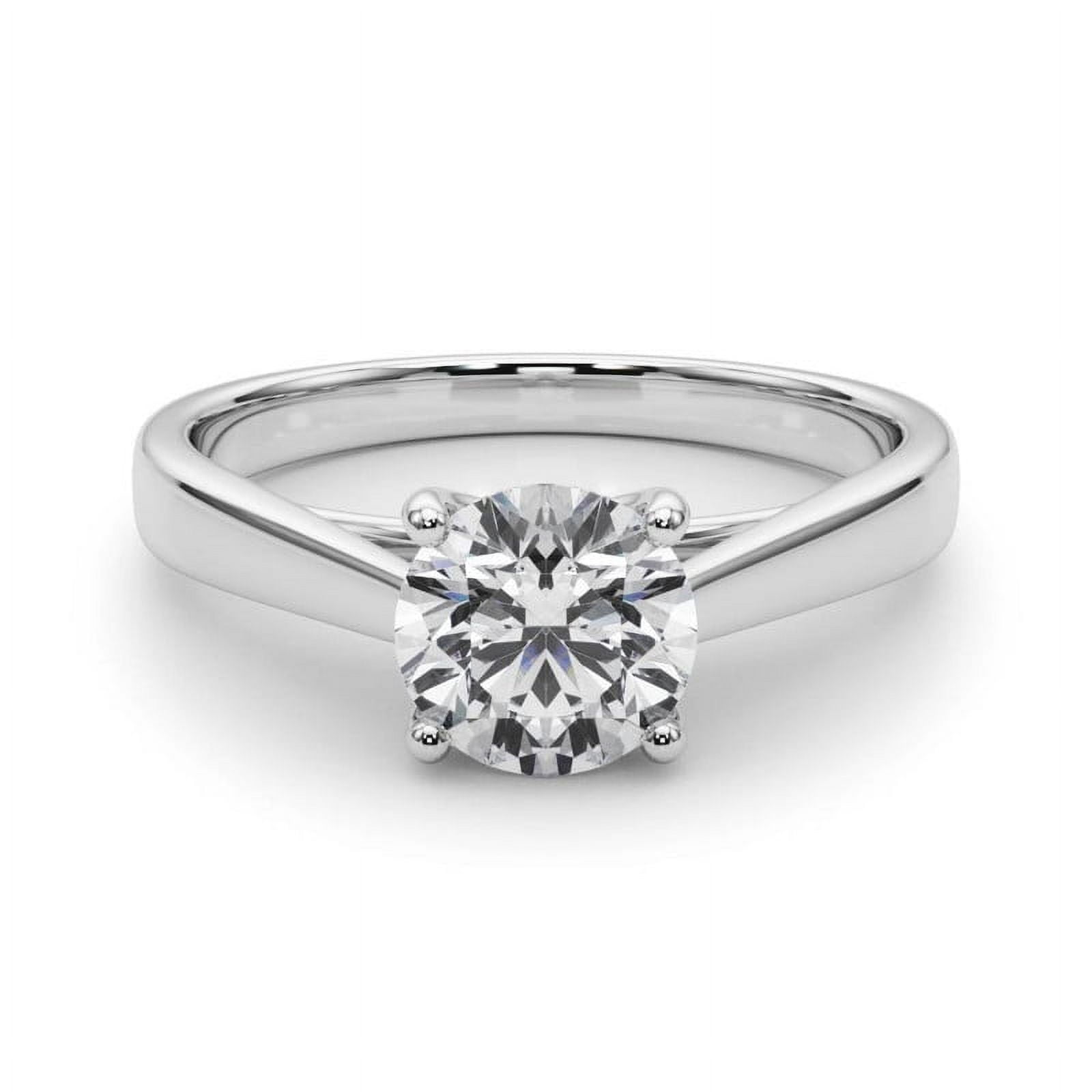 Elise Jewel Stamped 14K White Gold Plated Wedding Anniversary Ring - 1. ...