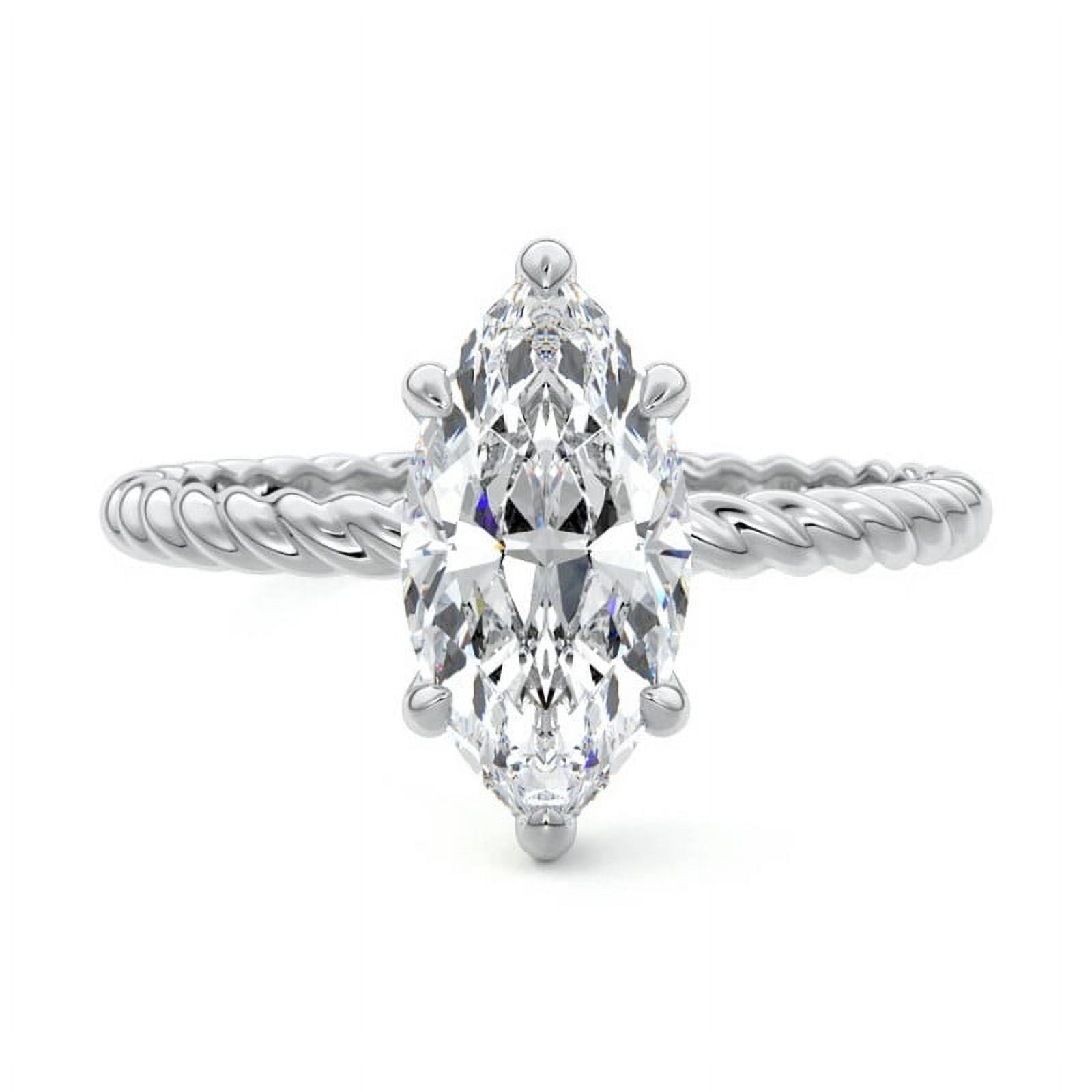 Elise Jewelry 1.79 Ct Marquise Cut Moissanite Ring for Her - Made with ...