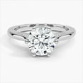 Elise Jewelry 14K White Gold Pated 1.89 Ct Moissanite Ring - Brilliant ...