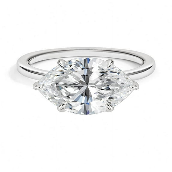 Elise Jewelry 14K White Gold Pated Engagement Ring - Beautiful 1.91 Ct ...