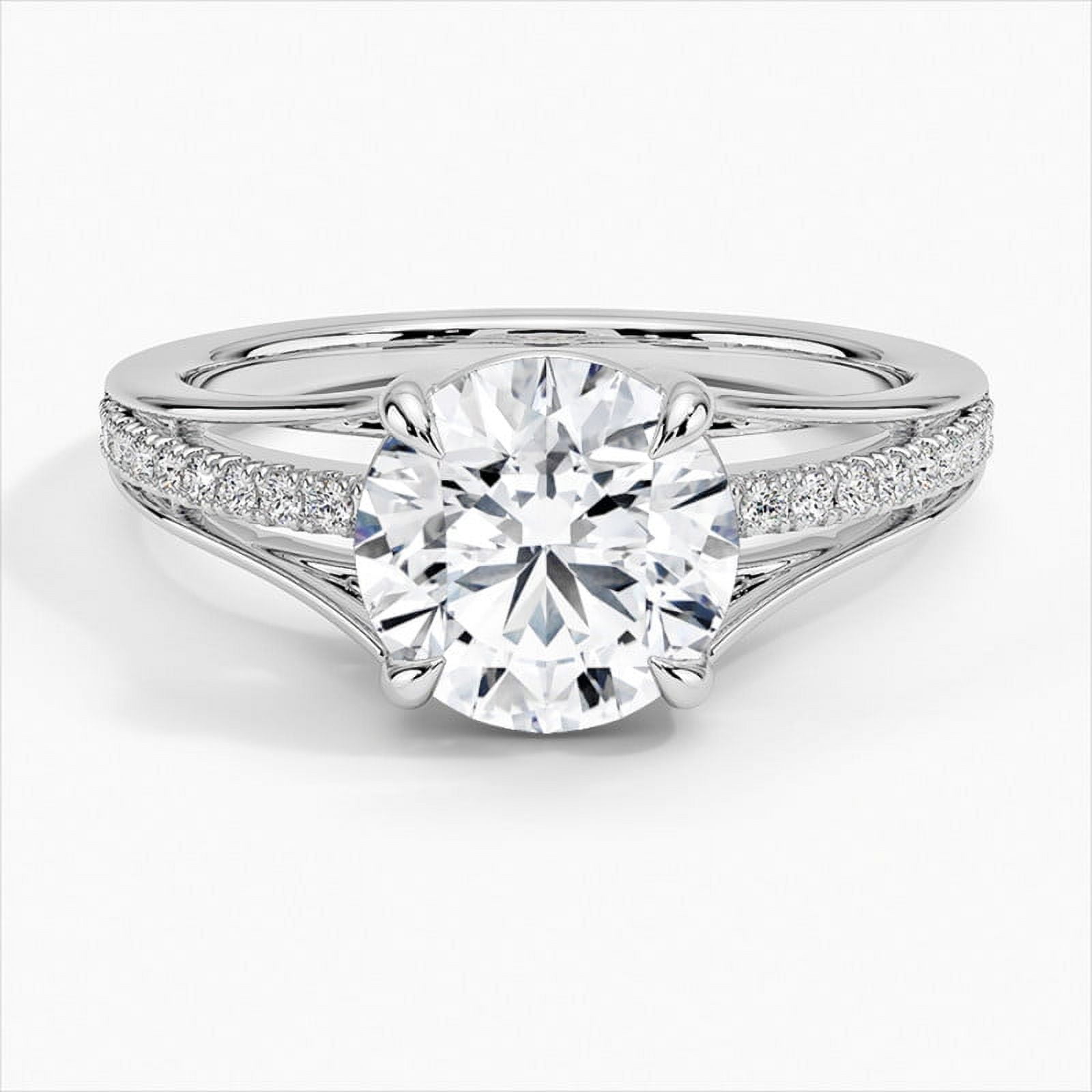 Elise Jewelry 14K White Gold Plated 1.69 Ct Brilliant Round Cut Lab ...