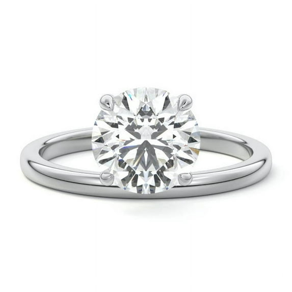 Elise Jewelry 14K White Gold Plated 1.79 Ct Round Brilliant Cut ...